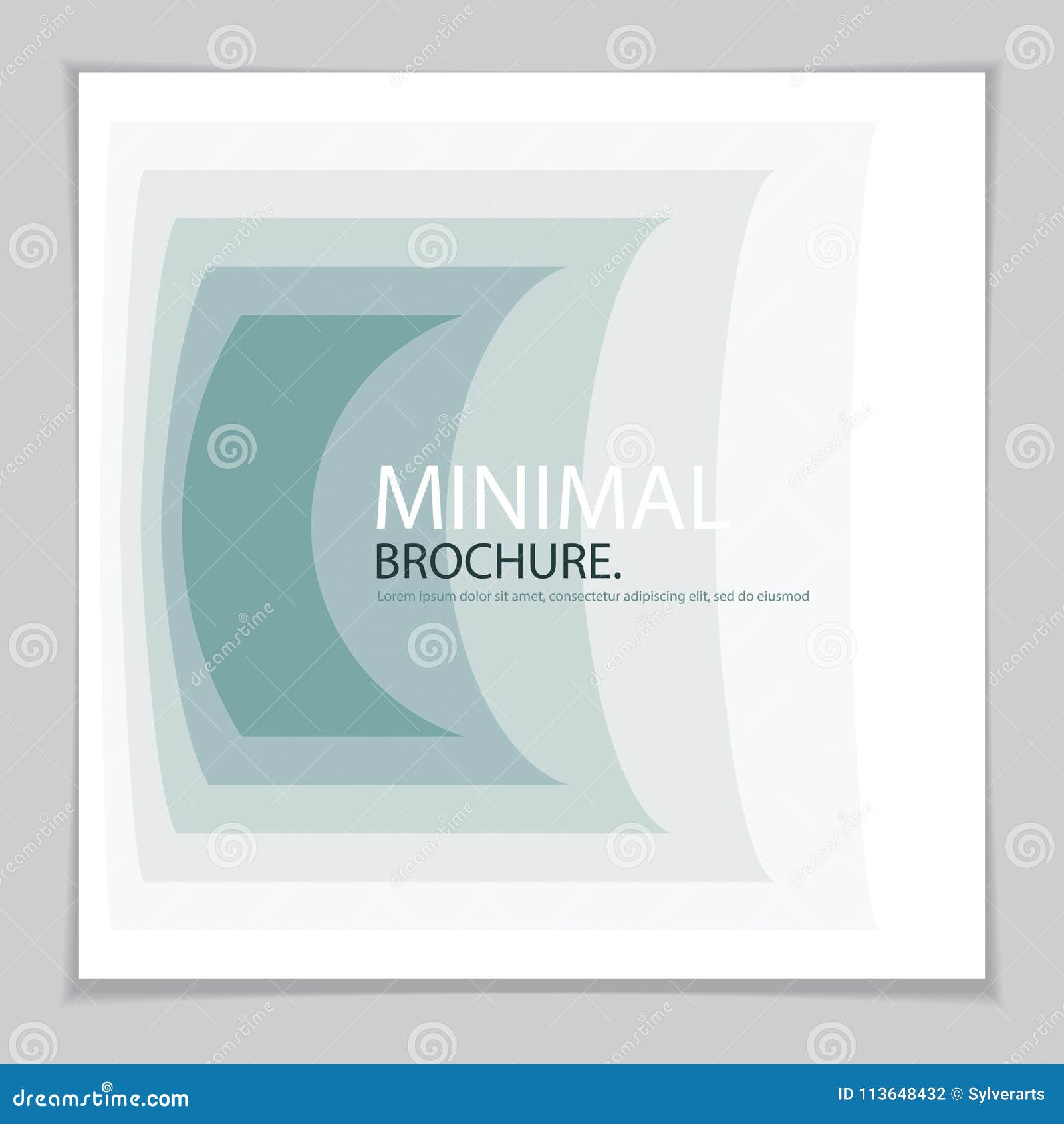 Modern Minimal Template Brochure, Leaflet, Poster. Vector Geometric ...