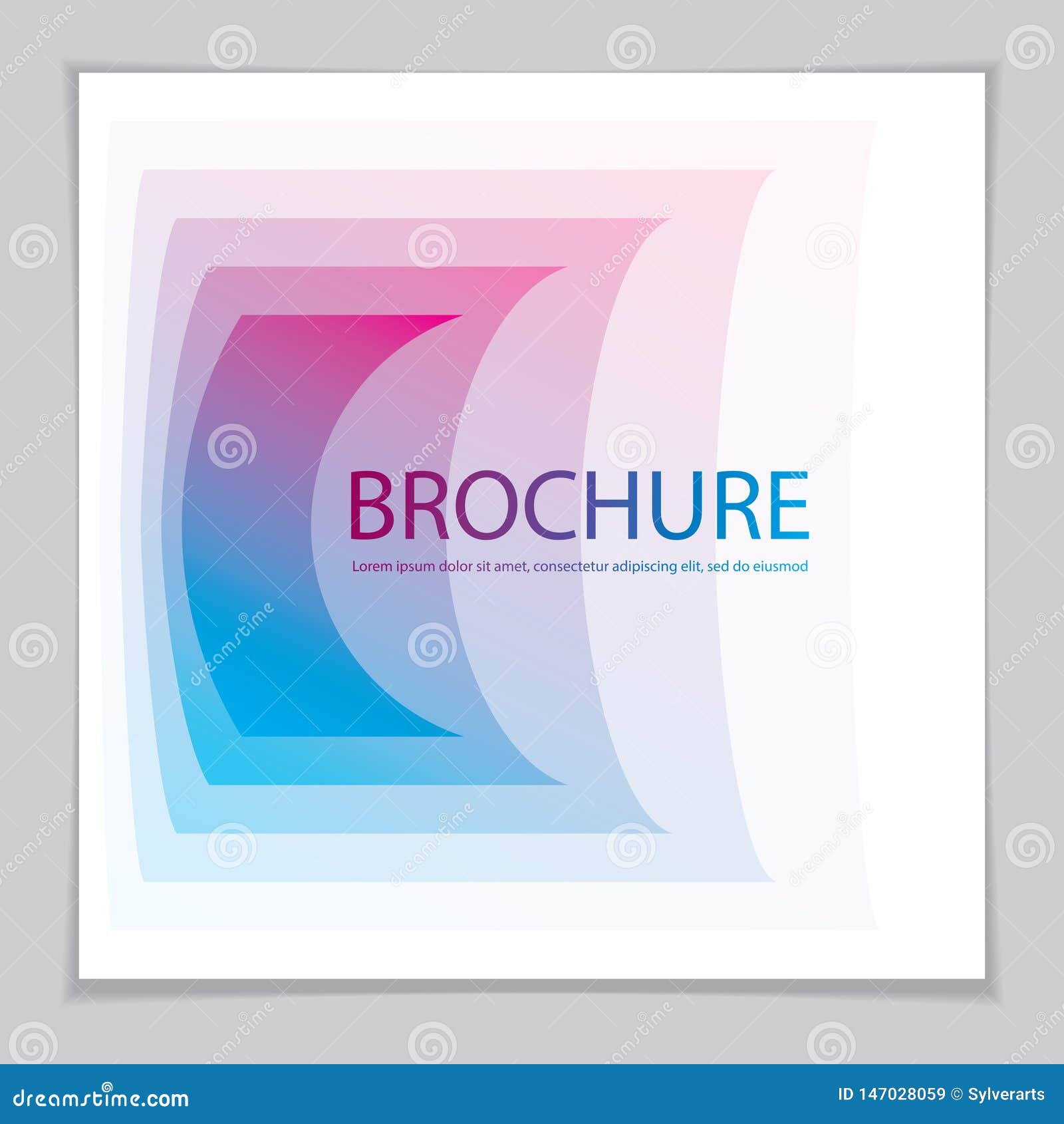 Modern Minimal Template Brochure, Leaflet, Poster. Vector Geometric ...