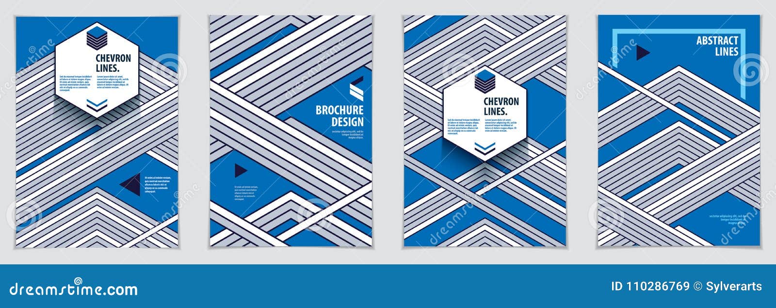 Modern Minimal Template Brochures, Leaflets, Posters. Vector Geo Stock ...
