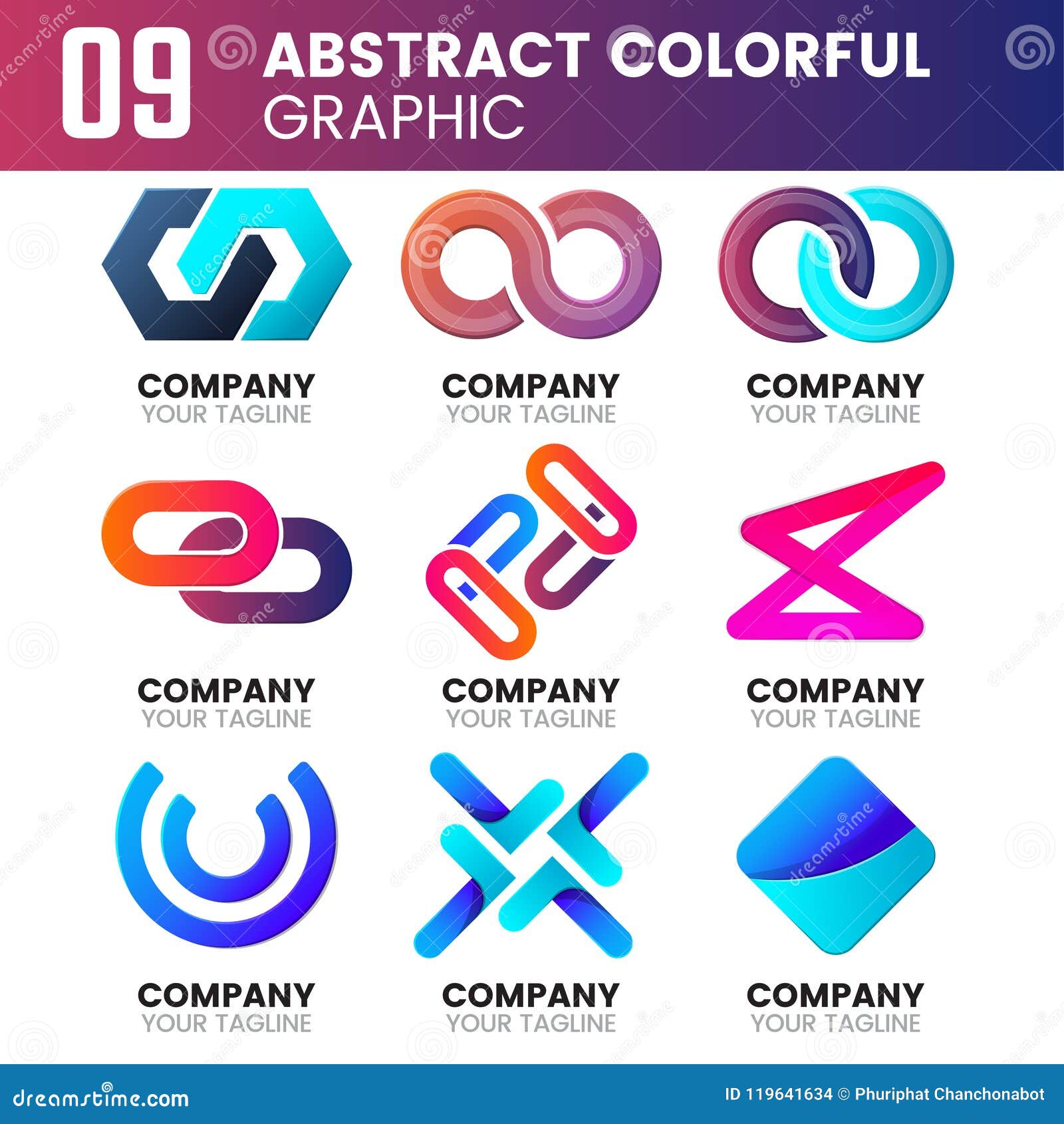 Modern Minimal Vector Logo for Banner Stock Vector - Illustration of ...