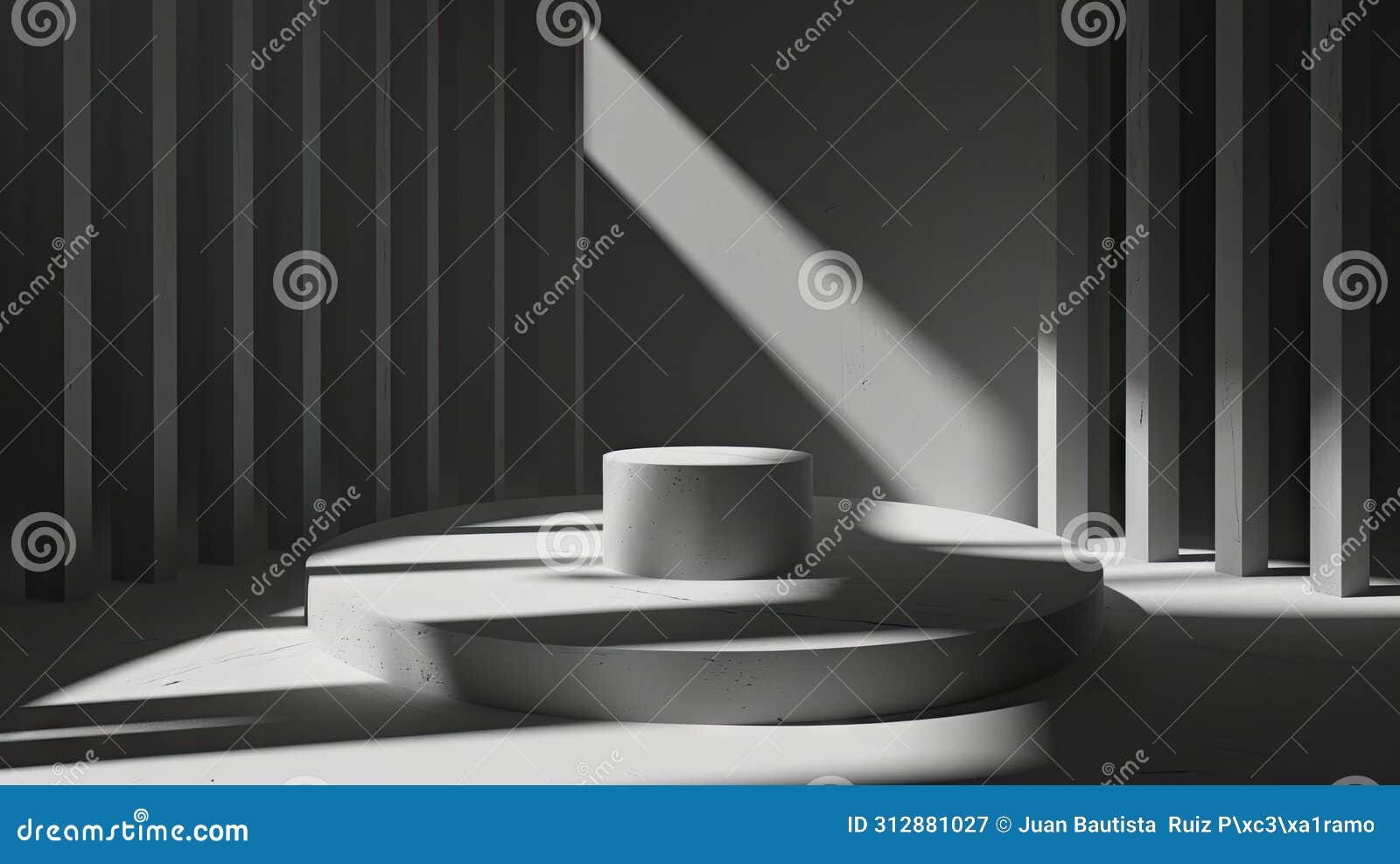 Modern Minimalist Architecture with Light and Shadow. Stock ...