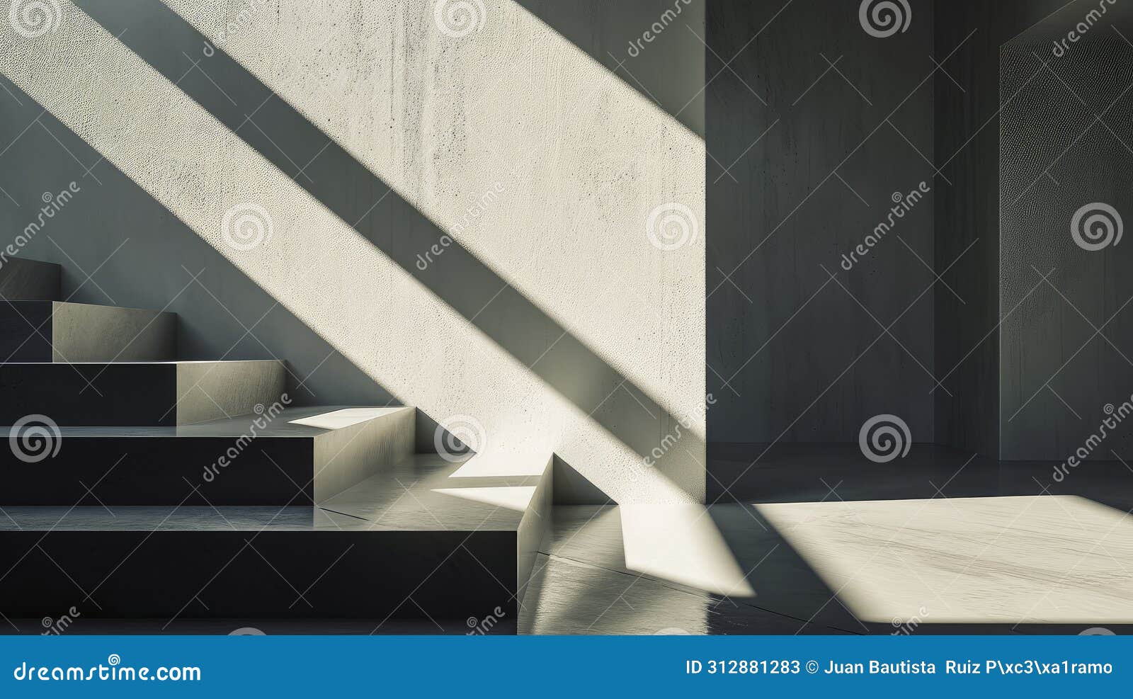 Modern Minimalist Architecture with Light and Shadow. Stock Image ...