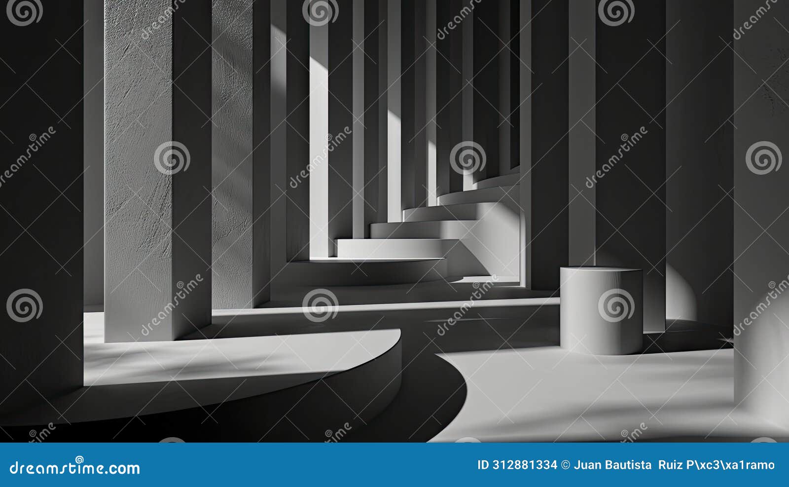 Modern Minimalist Architecture with Light and Shadow. Stock ...