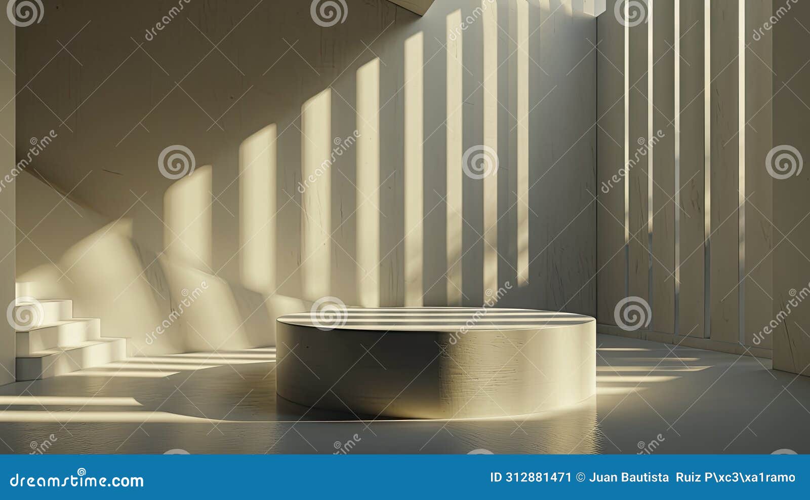 Modern Minimalist Architecture with Light and Shadow. Stock ...