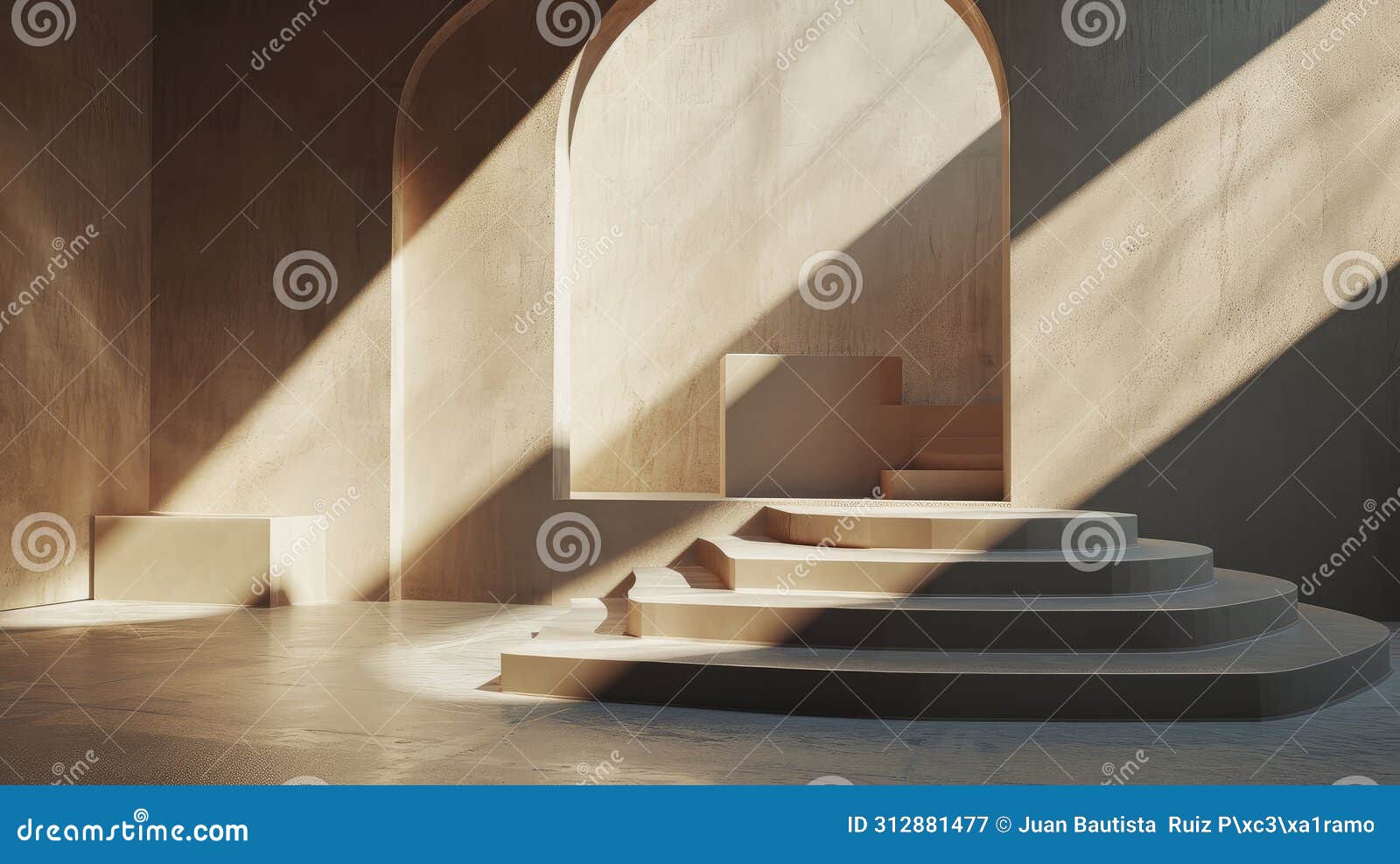 Modern Minimalist Architecture with Light and Shadow. Stock Image ...