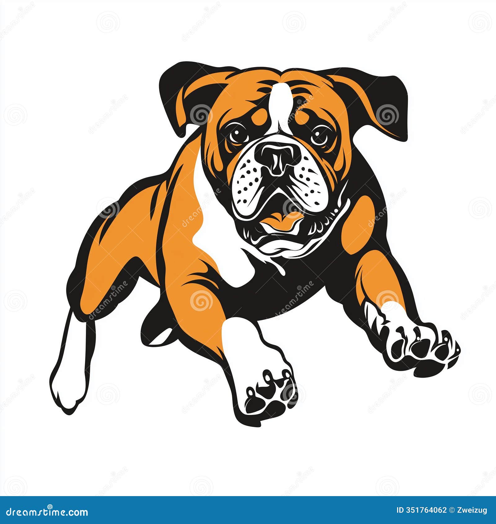 Boxer Dog Logo Vector Design Graphic for Digital and Print Media Stock ...