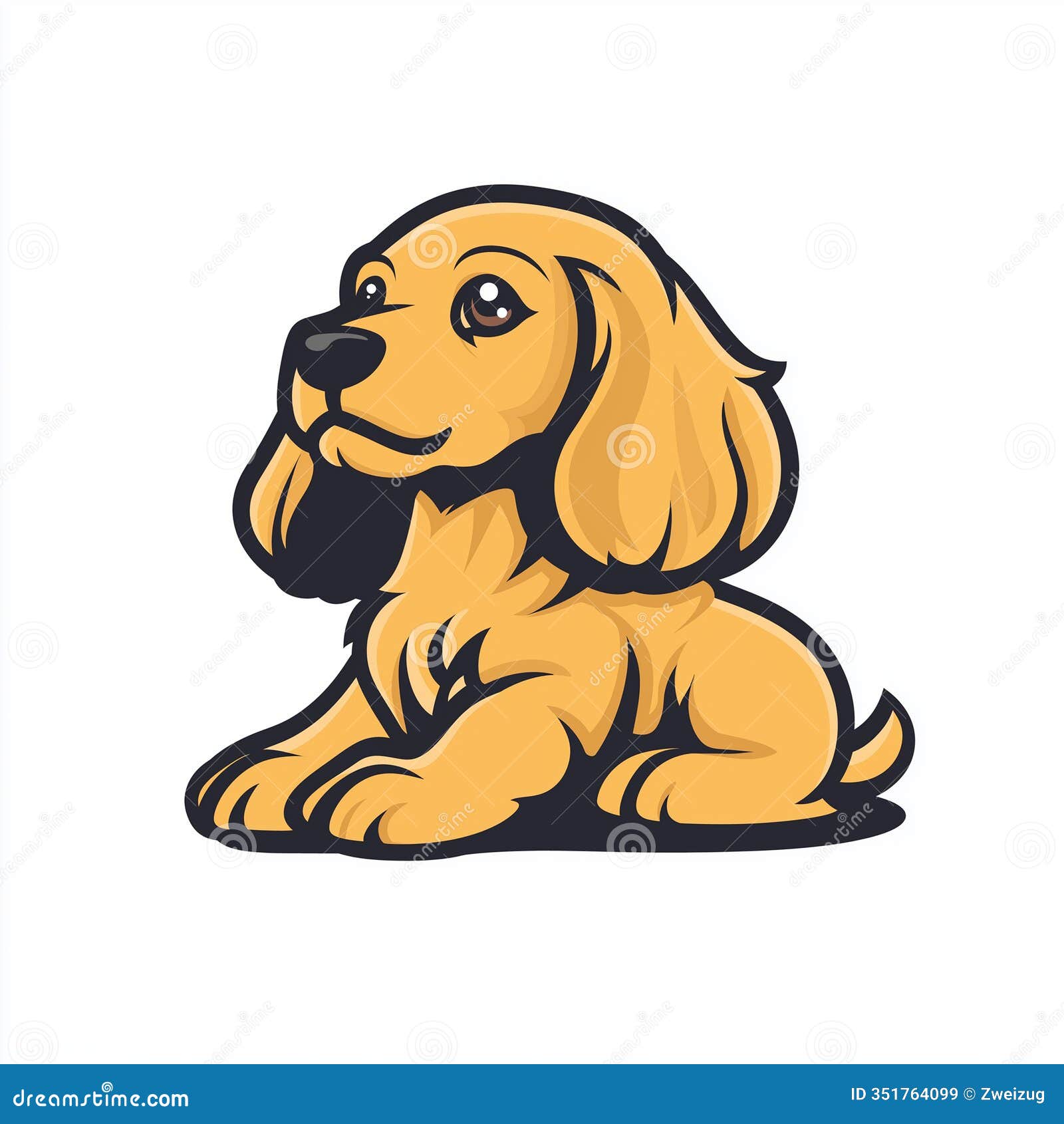 Cocker Spaniel Dog Logo Vector Design Graphic for Digital and Print ...
