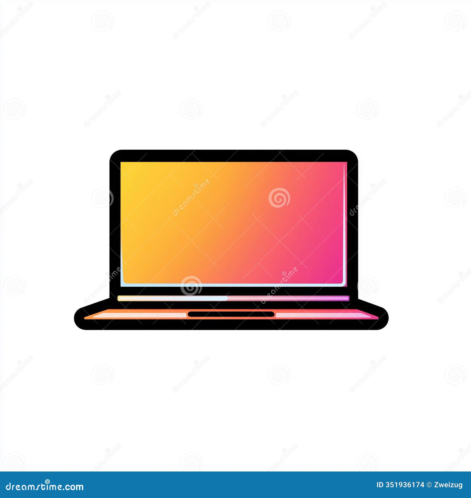 Laptop Computer Logo Vector Icon Design Graphic for Digital and Print ...