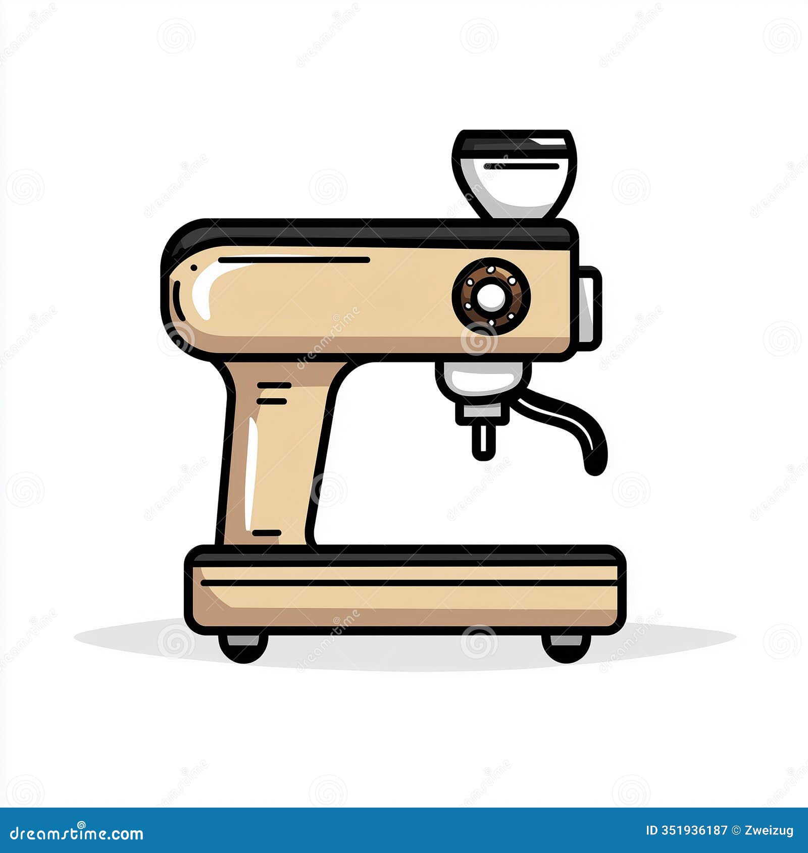 Coffee Machine Logo Vector Icon Design Graphic for Digital and Print ...