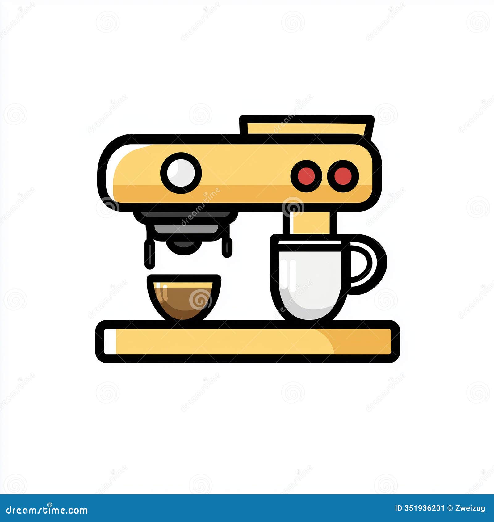 Coffee Machine Logo Vector Icon Design Graphic for Digital and Print ...