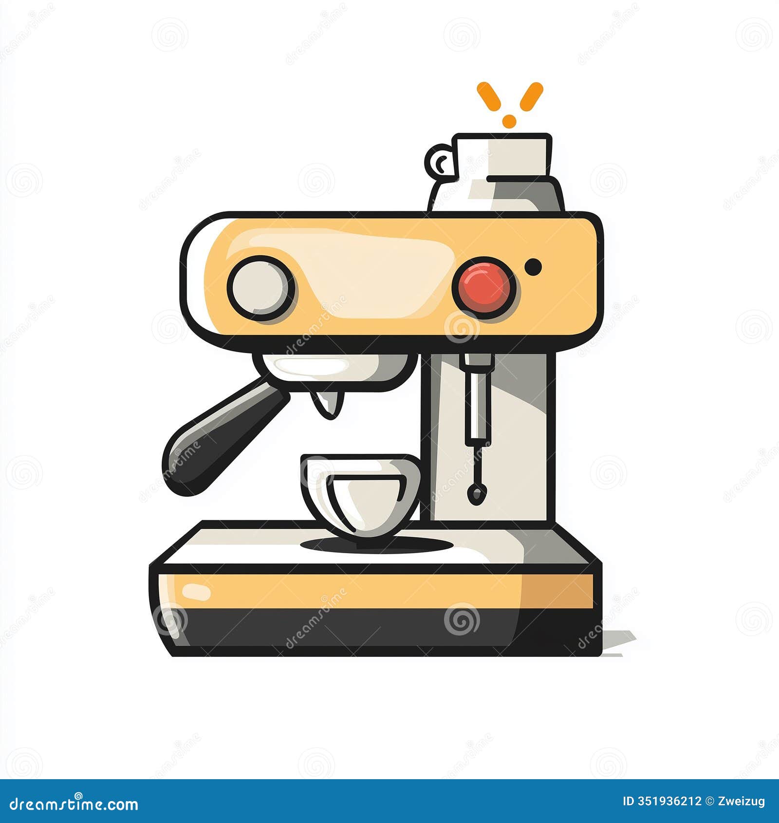 Coffee Machine Logo Vector Icon Design Graphic for Digital and Print ...