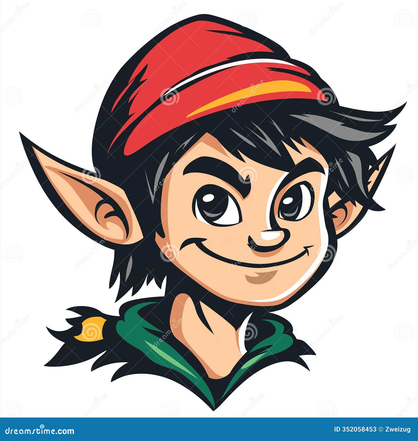 Elf Logo Vector Icon Design Graphic for Digital and Print Media Stock ...