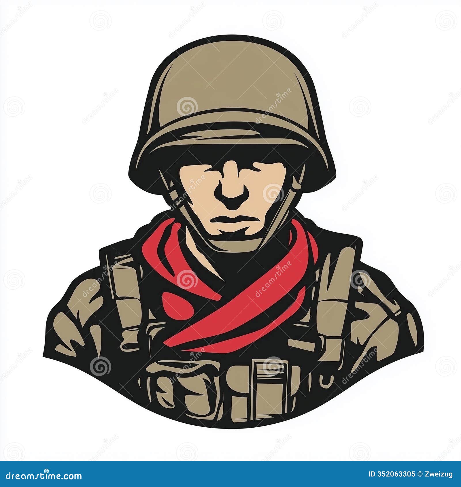 Soldier Logo Vector Icon Design Graphic for Digital and Print Media ...
