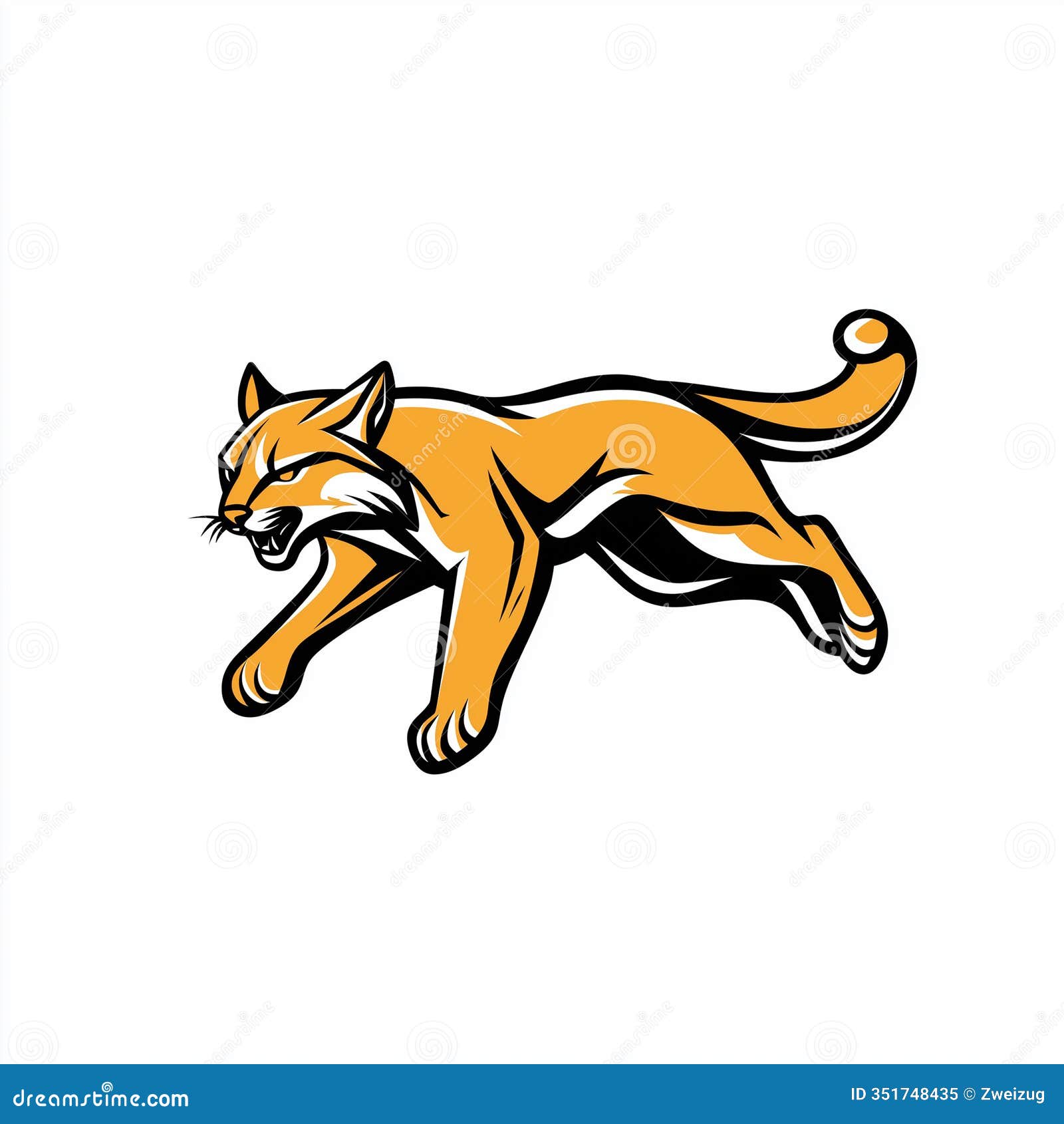 Cougar Puma Logo Vector Design Graphic for Digital and Print Media ...