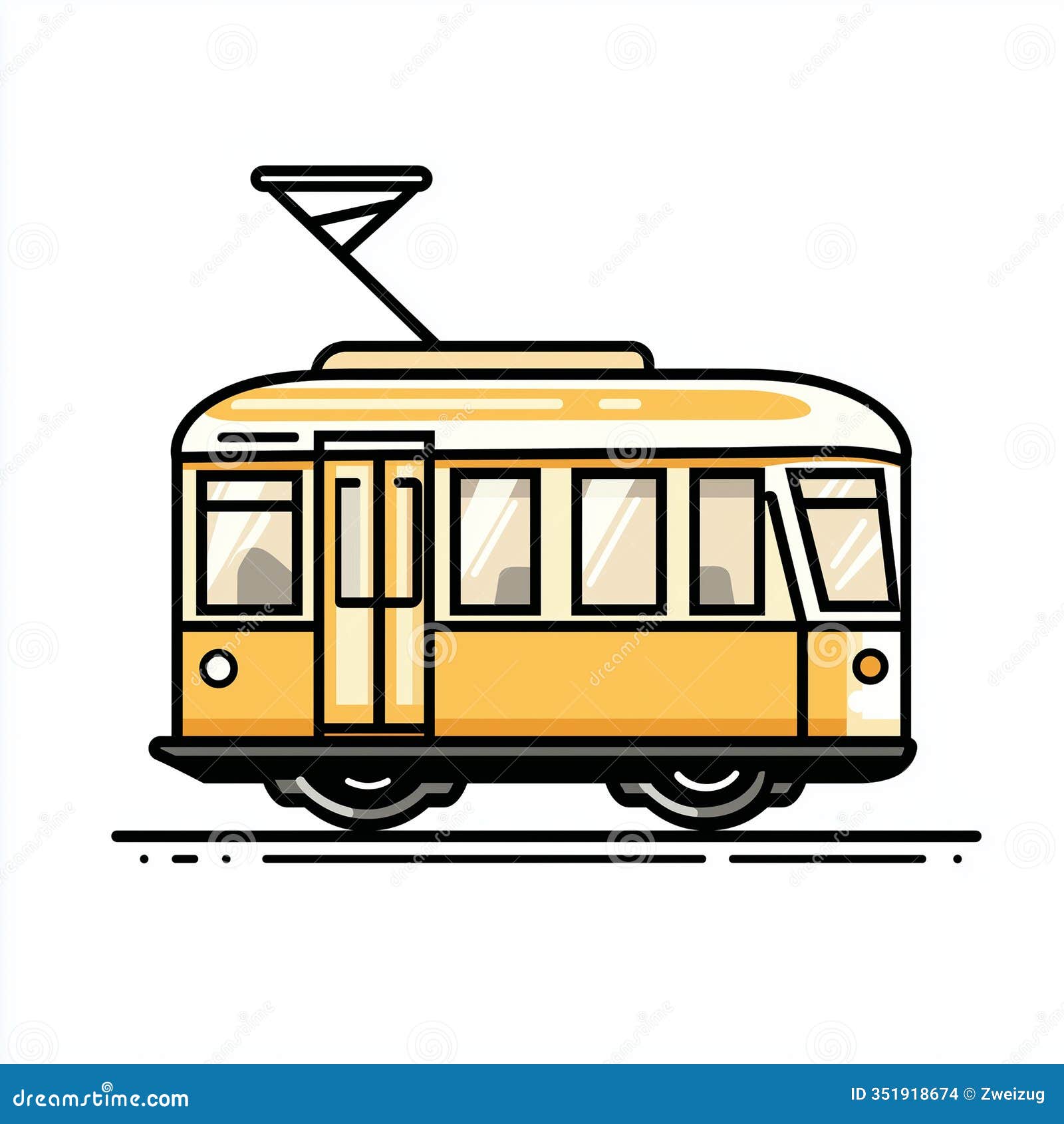 Tram Street Car Logo Vector Icon Design Graphic for Digital and Print ...