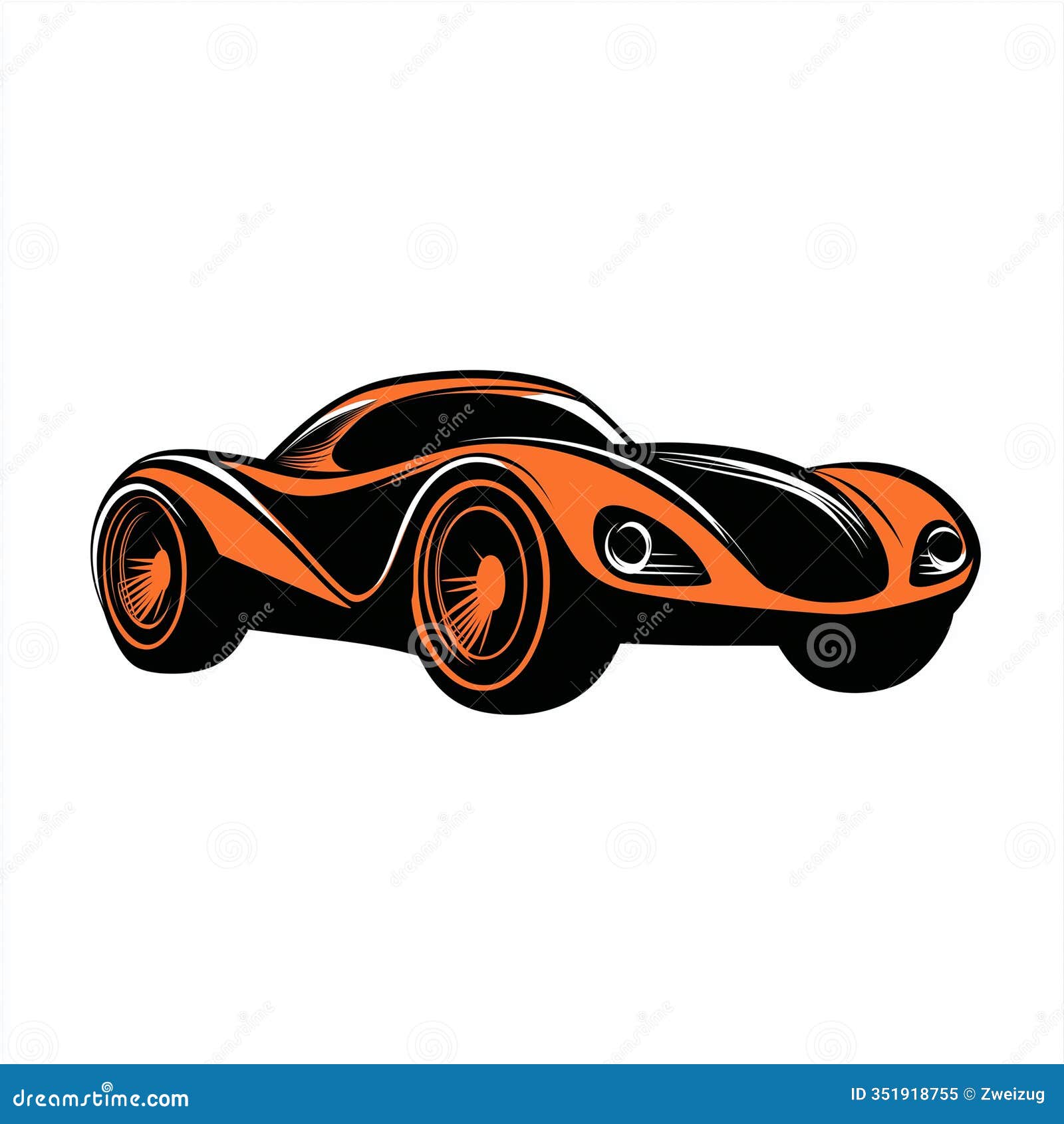 Sports Car Ogo Vector Design Graphic for Digital and Print Media Stock ...
