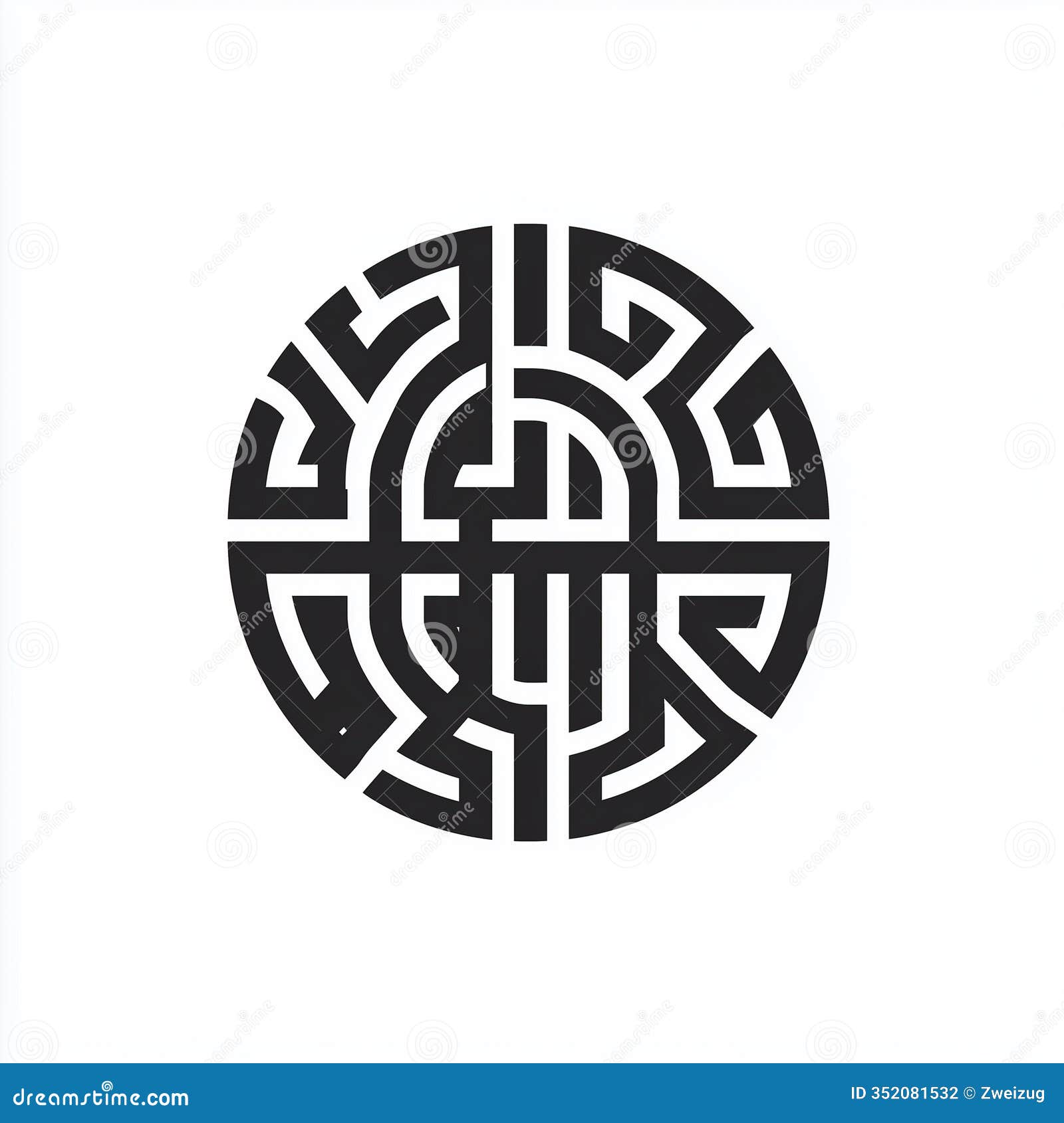 Maze Logo Vector Icon Design Graphic for Digital and Print Media Stock ...