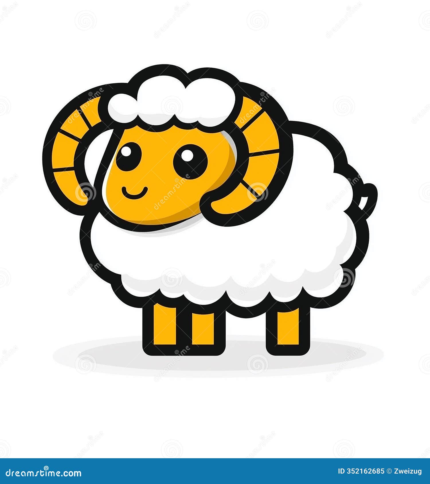 Sheep Ram Logo Vector Icon Design Graphic for Digital and Print Media ...
