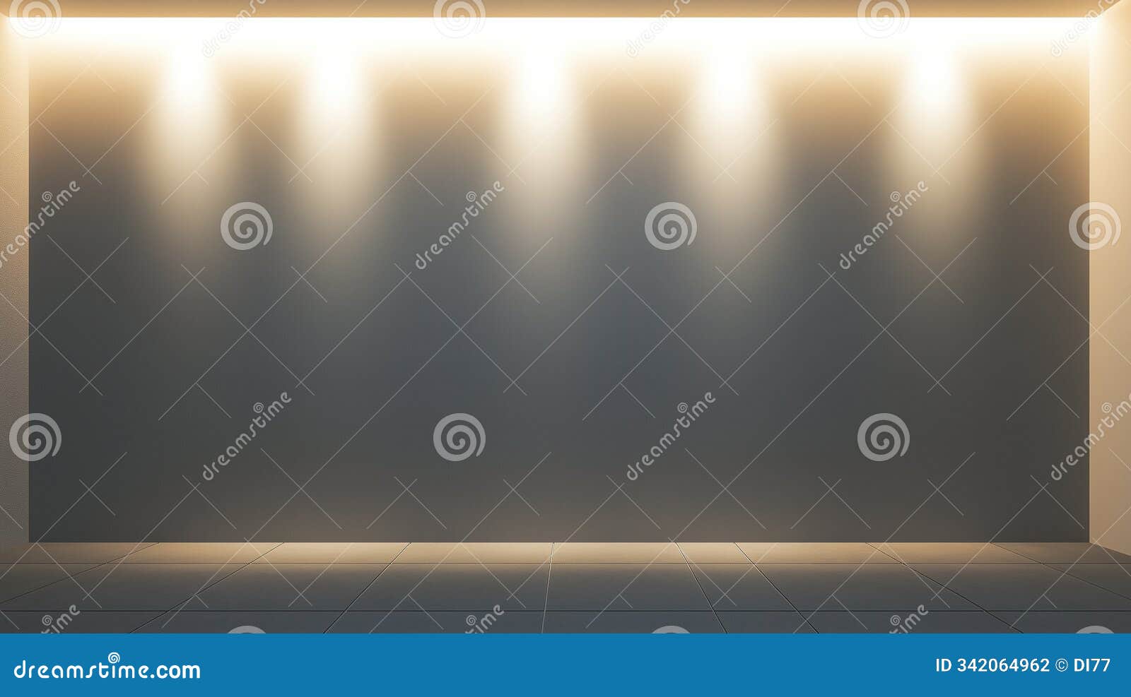 Modern Minimalist Empty Room with Soft Ambient Lighting for Creative ...