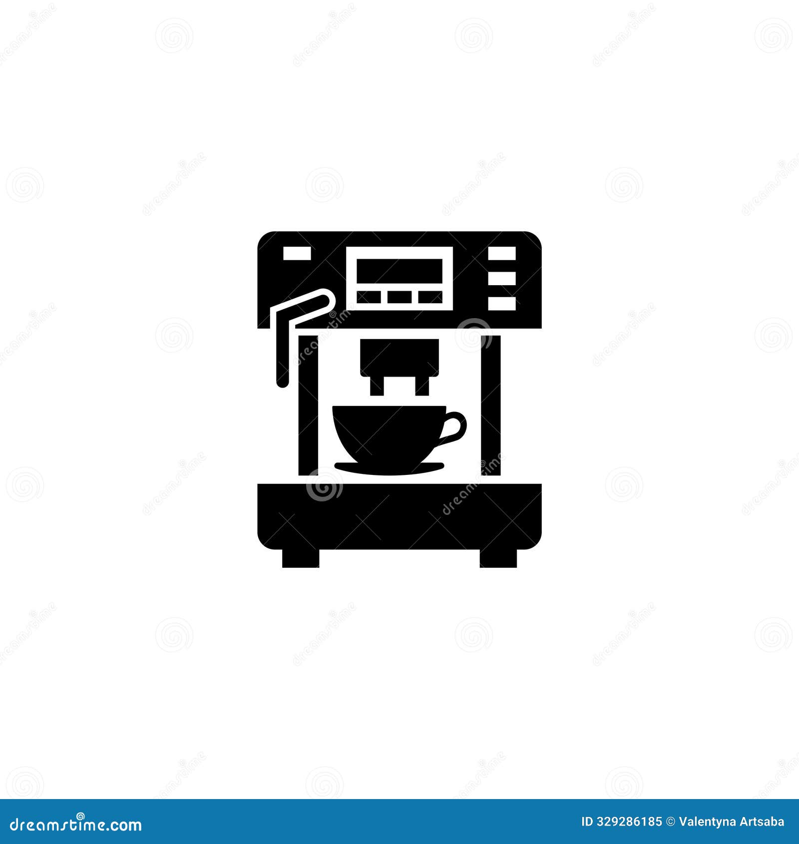 Modern, Minimalist Espresso Machine Icon for Coffee Enthusiasts Stock ...