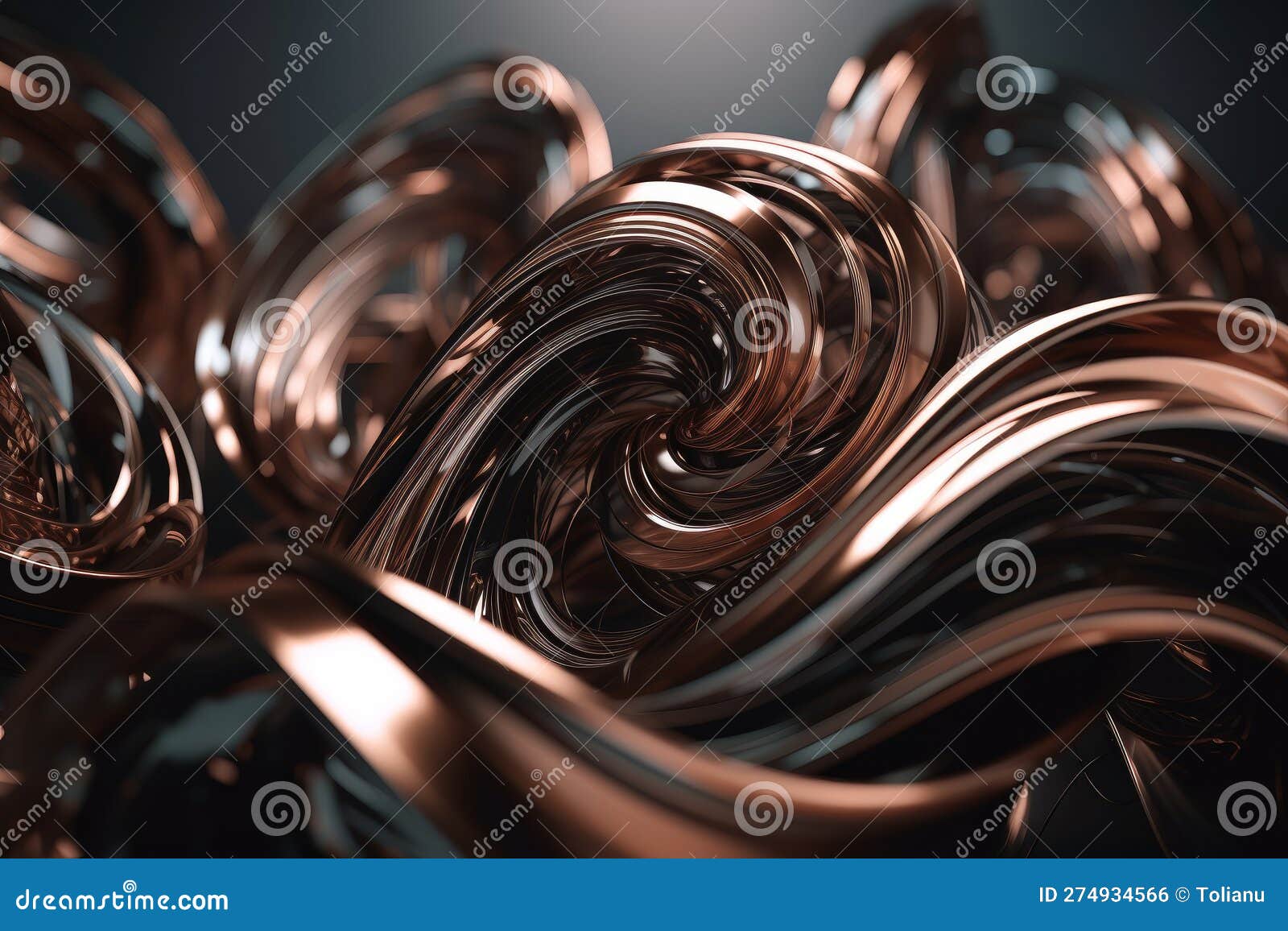 Modern Minimalist Industrial Design in Burnished Copper and Dark Gray ...