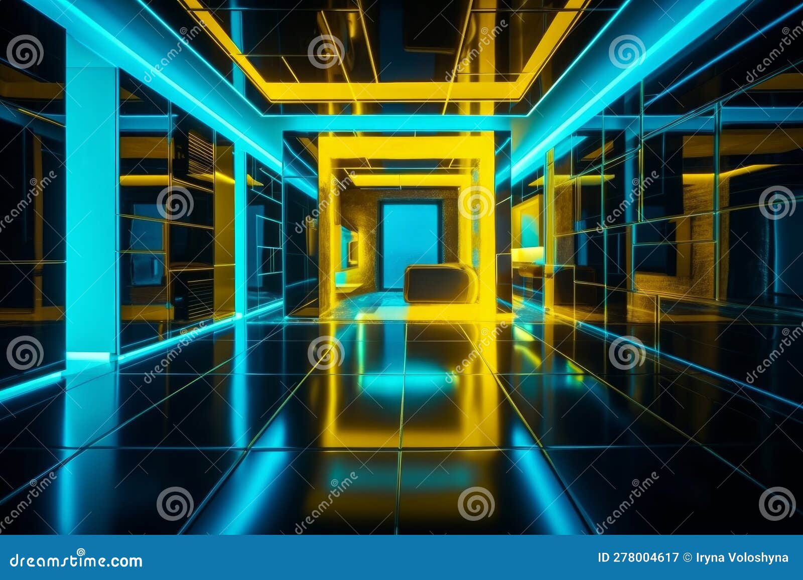 Modern Minimalist Industrial Design in Light Gray & Sage Green - 3D ...