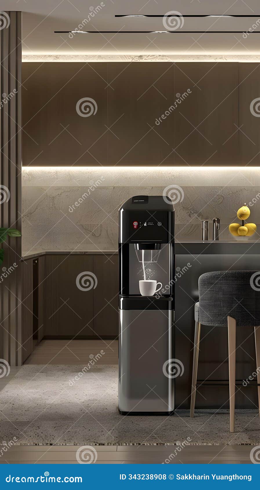 Modern Minimalist Office Water Dispenser Design Generative AI Stock ...
