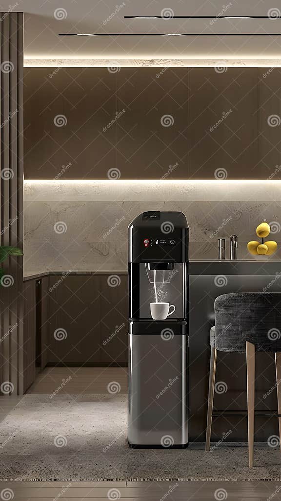 Modern Minimalist Office Water Dispenser Design Generative AI Stock ...