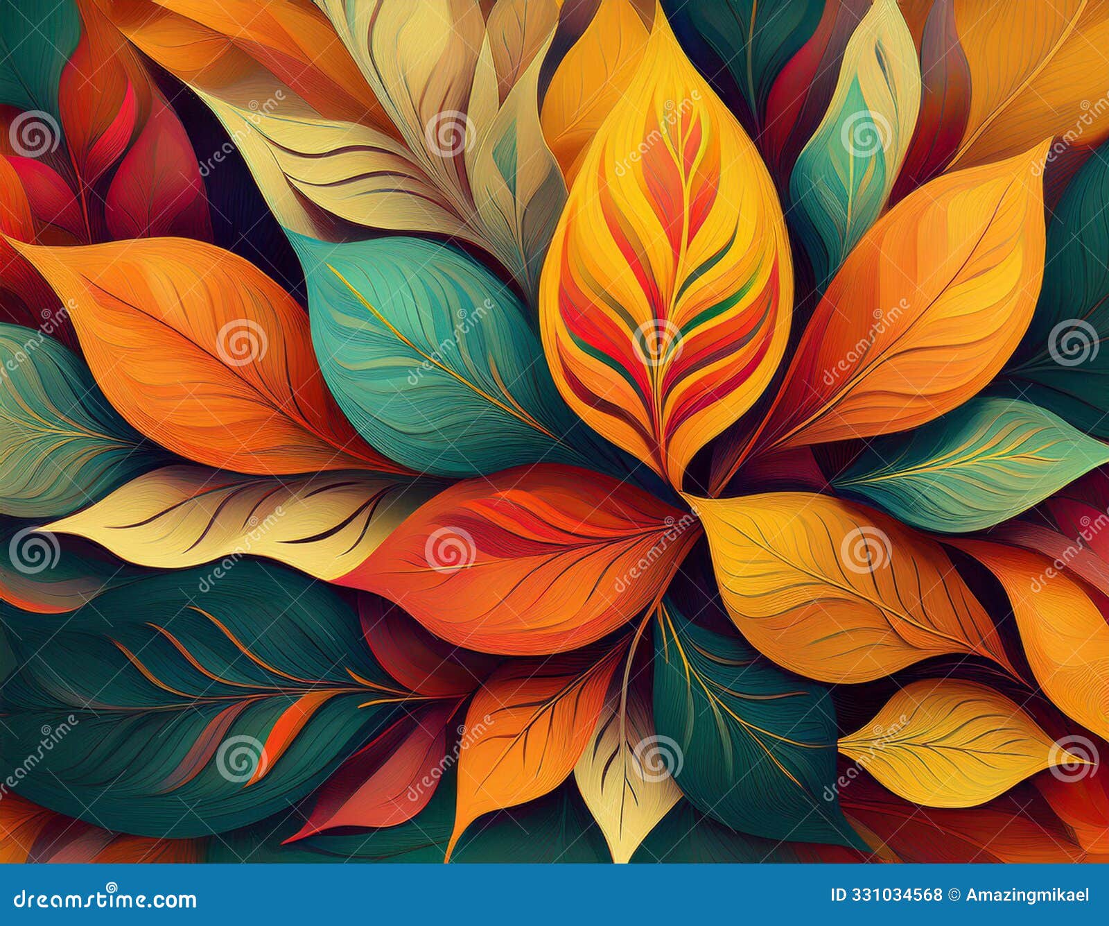 Modern Minimalist Pattern Geometric Shapes and Abstract Leaf Forms for ...