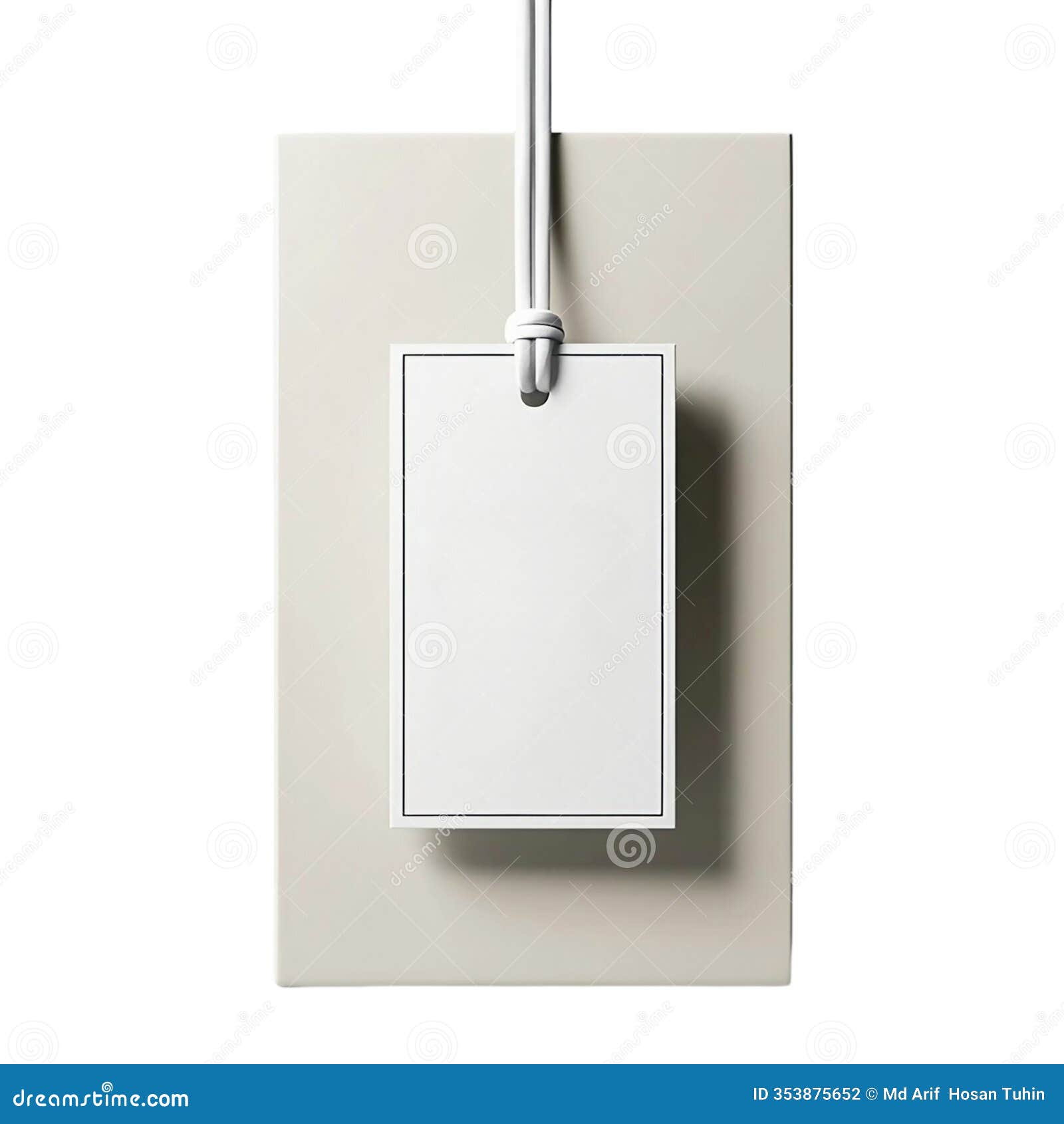 Modern Minimalist Price Tag Mockup Stock Illustration - Illustration of ...