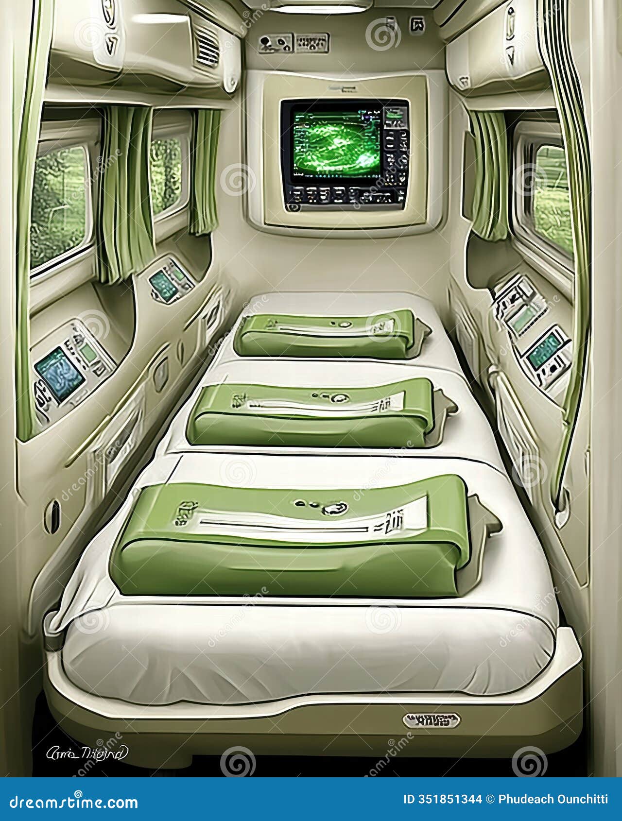 Modern Minimalist Sleeping Quarters with Futuristic Design Features ...