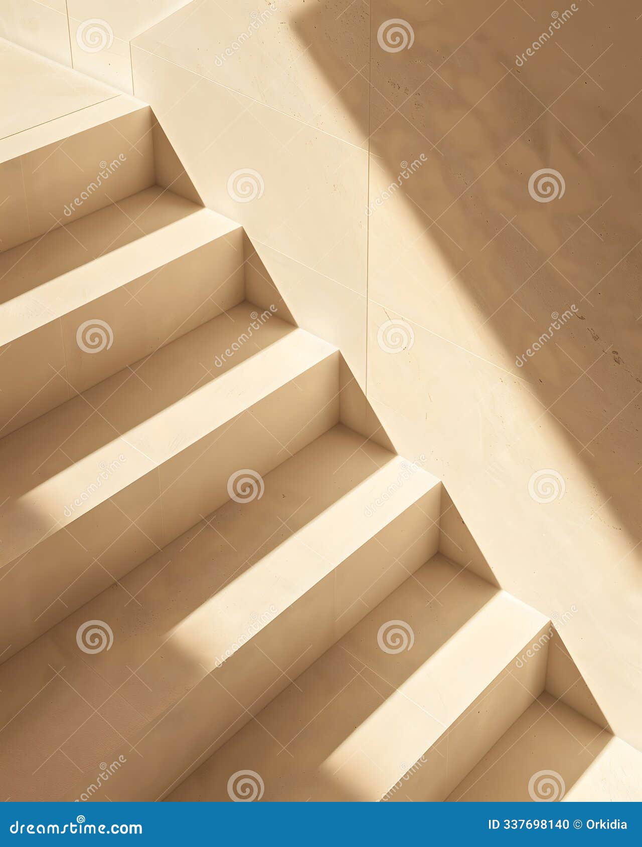 Modern Minimalist Stairs with Depth Stock Illustration - Illustration ...