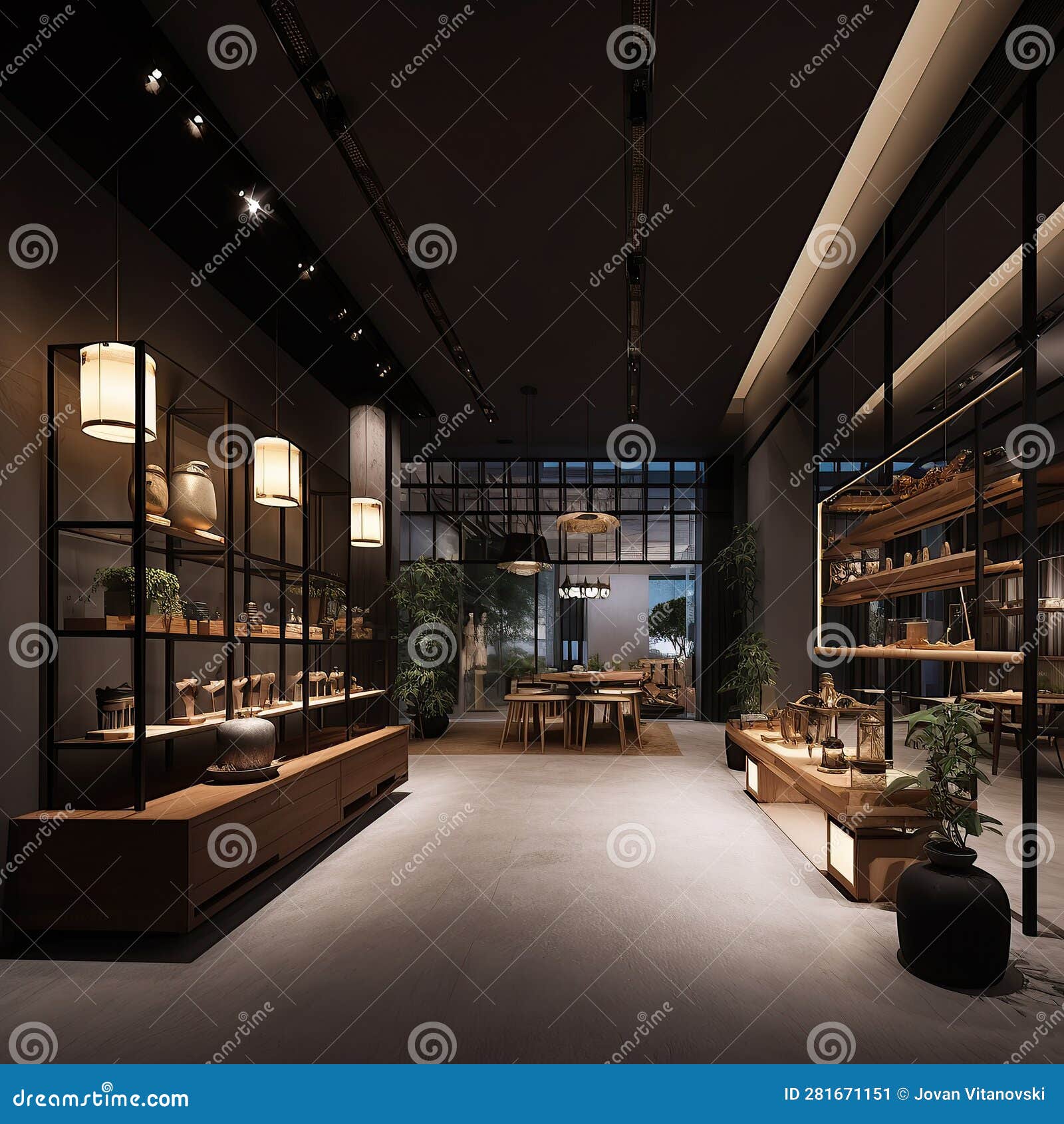 A Modern Minimalist Style Cultural and Creative Store with Large Space ...