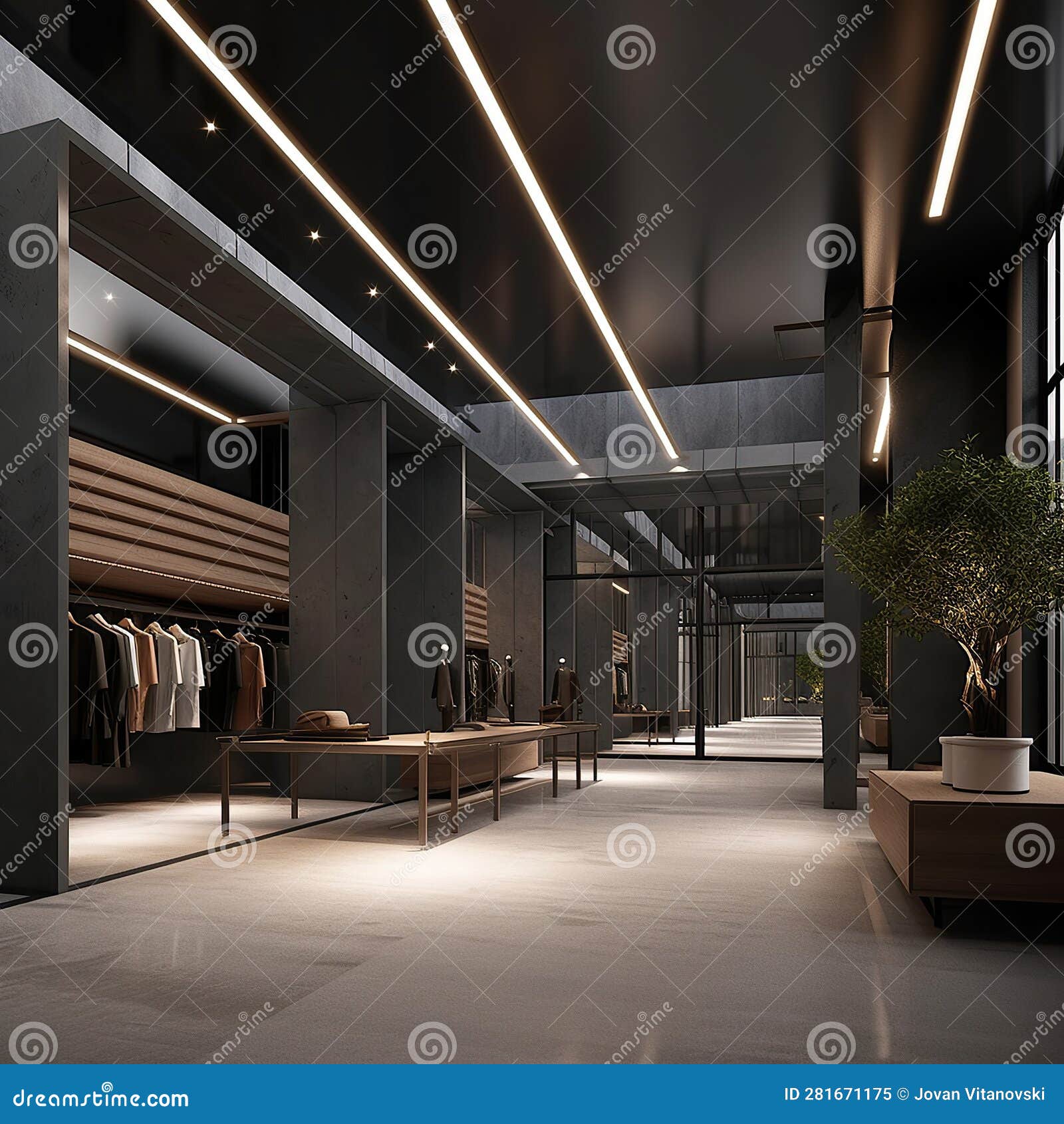 A Modern Minimalist Style Cultural and Creative Store with Large Space ...