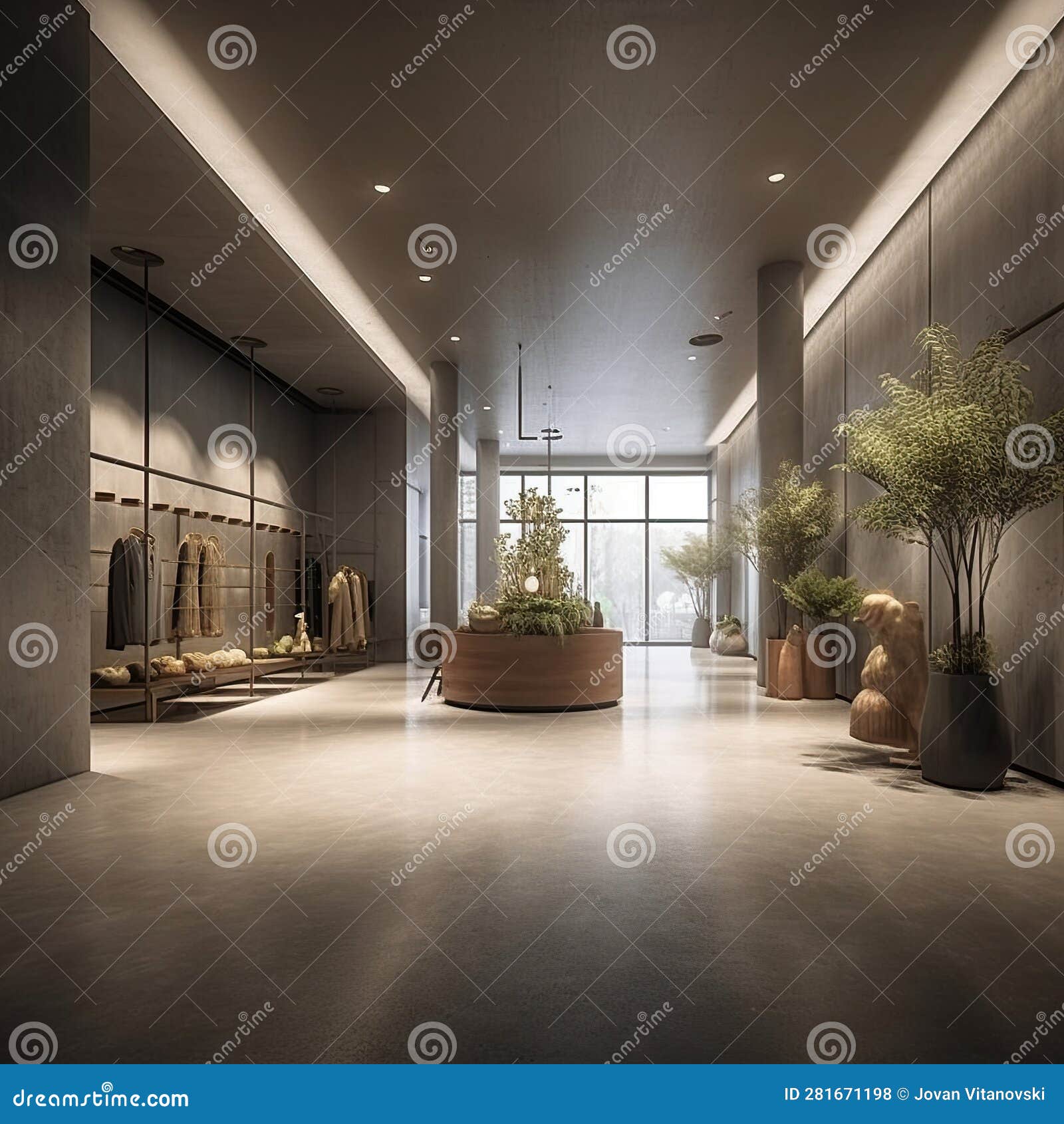 A Modern Minimalist Style Cultural and Creative Store with Large Space ...