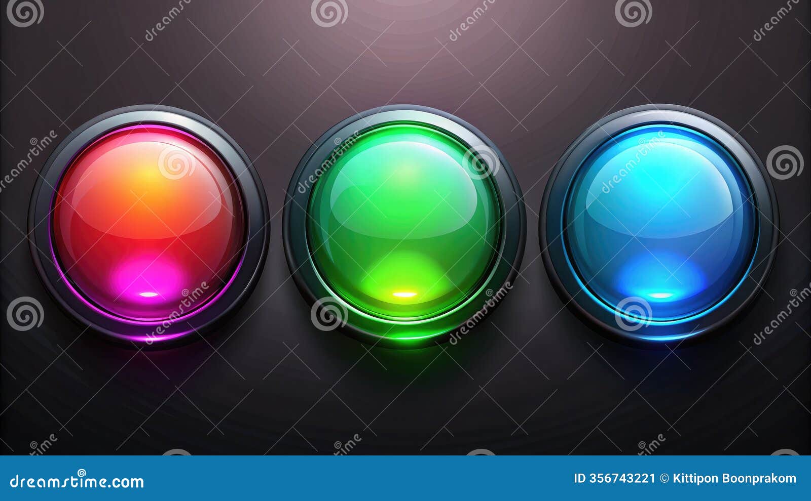 Modern Minimalist Web Buttons with Dark Glow Effects a Collection of ...