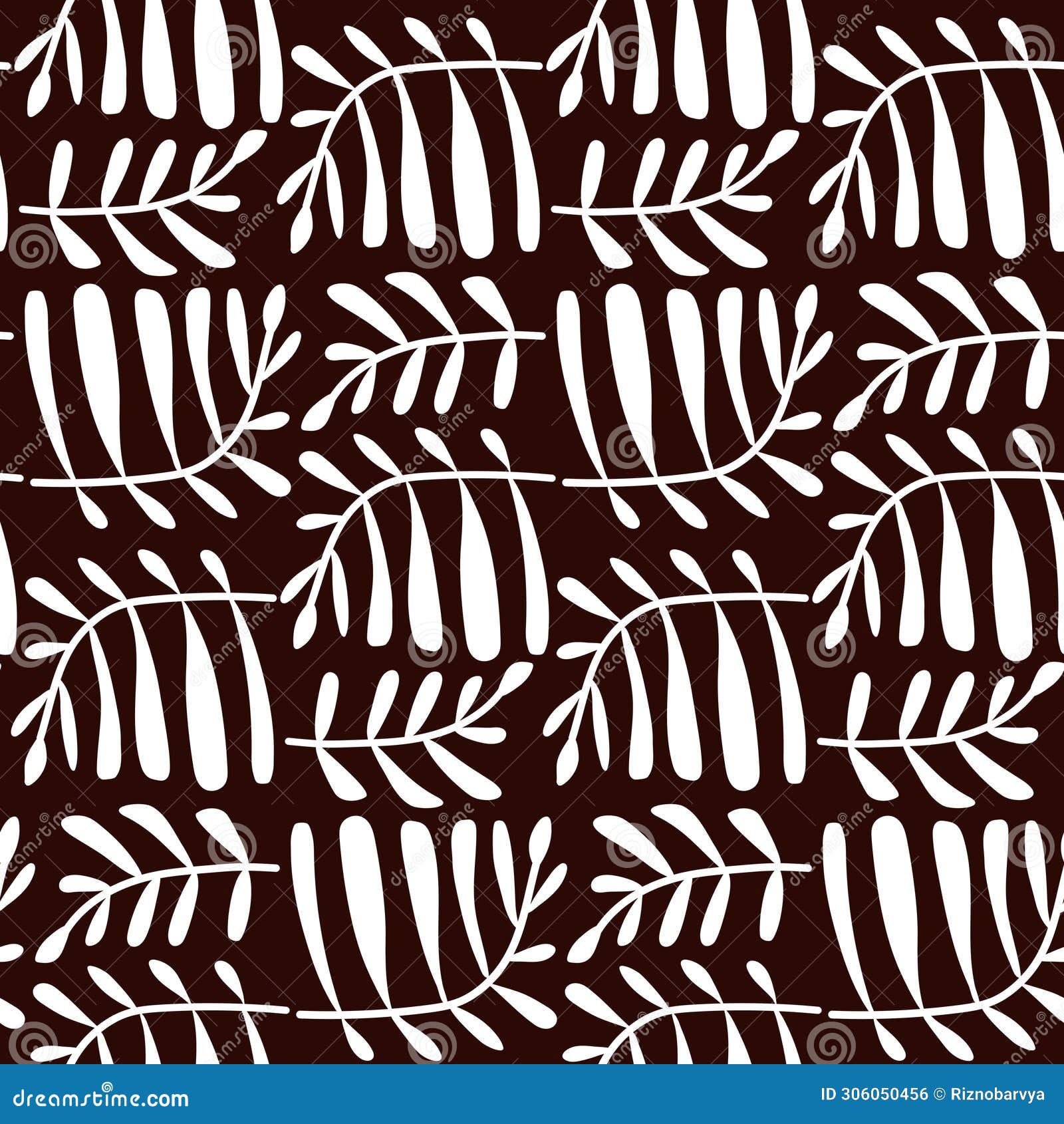 Modern Minimalistic Abstract Botanical Print. Trendy Rectangular Leaves ...