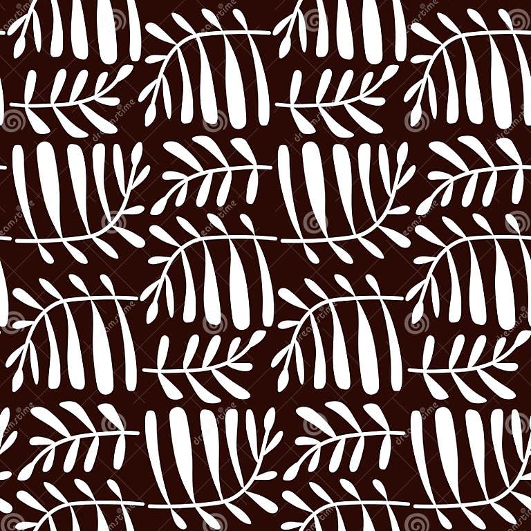 Modern Minimalistic Abstract Botanical Print. Trendy Rectangular Leaves ...