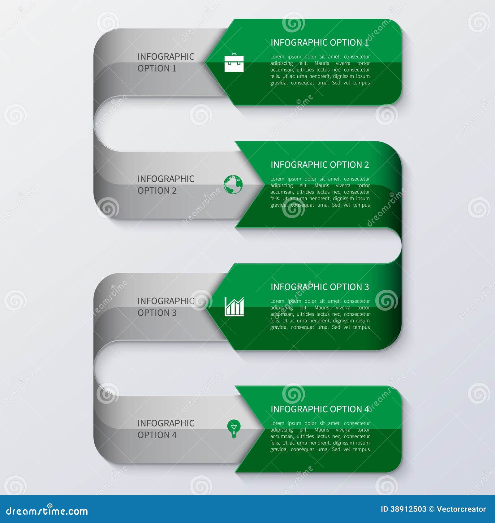 Modern Minimalistic Business Infographics Template Stock Vector ...