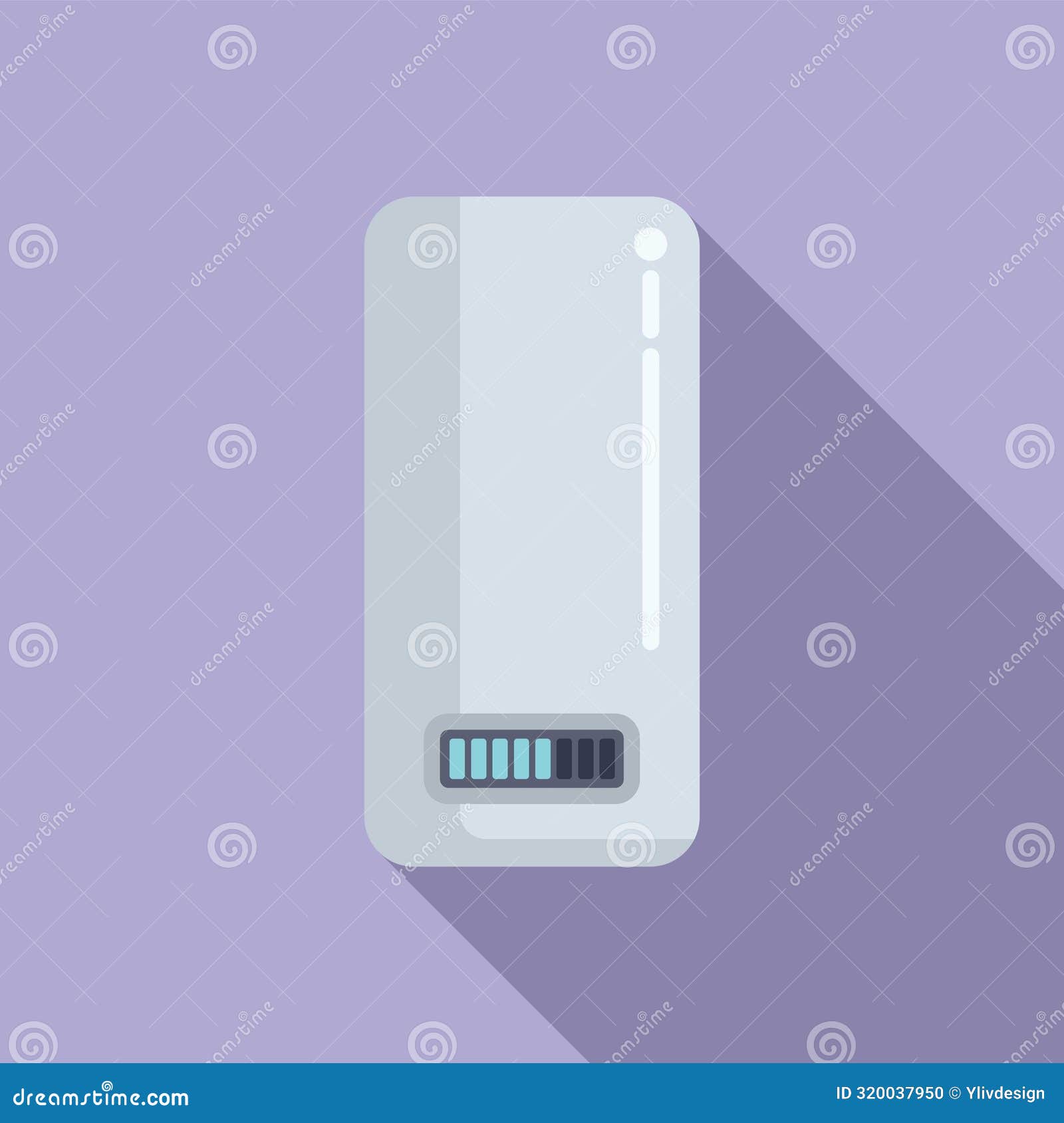 Flat Vector Illustration of a Smartphone Battery Icon Stock ...