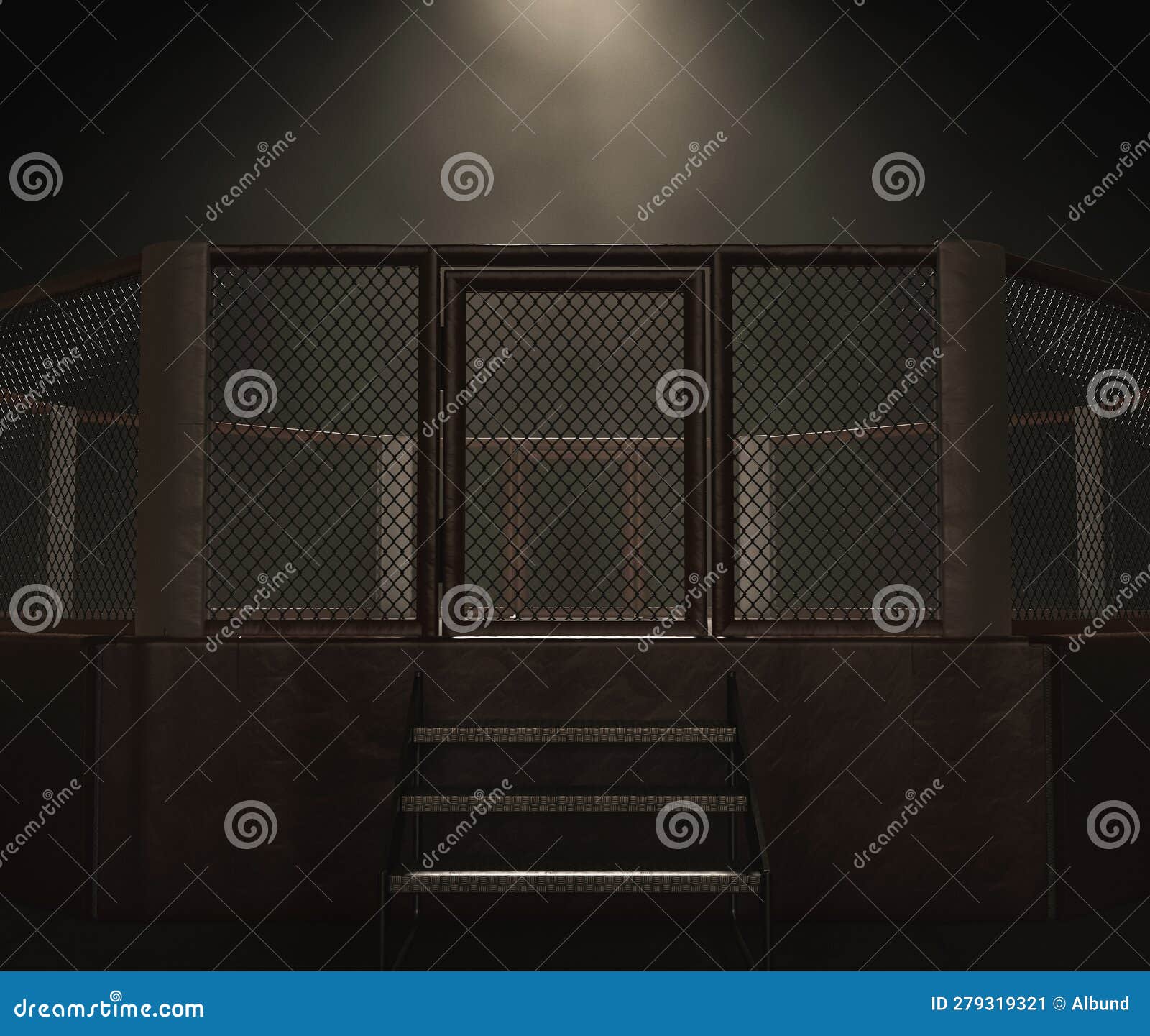 Modern MMA Ring stock illustration. Illustration of ropes - 279319321