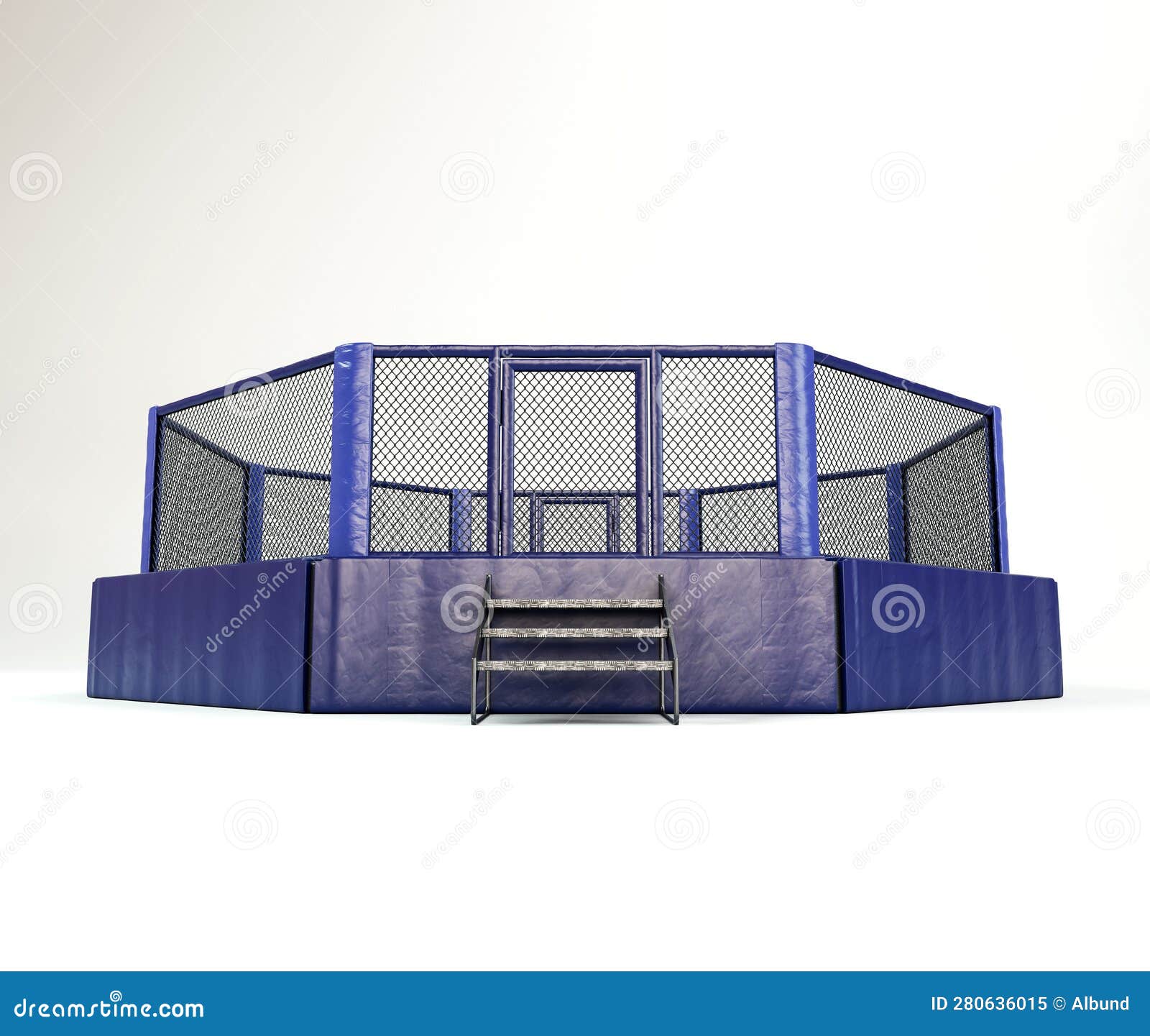 Modern MMA Ring stock illustration. Illustration of stage - 280636015