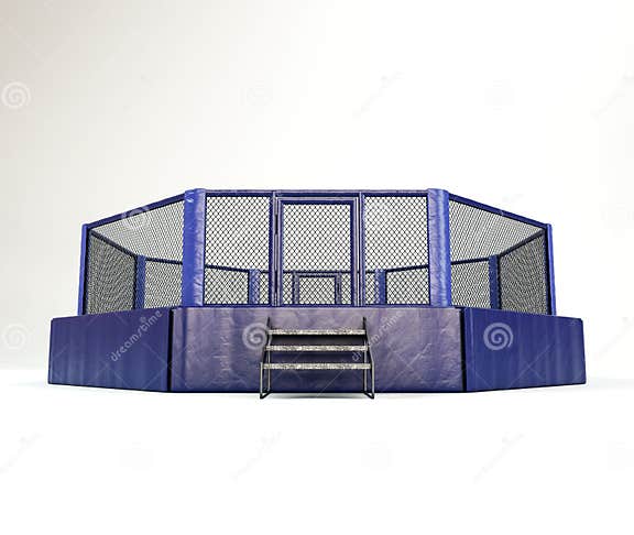 Modern MMA Ring stock illustration. Illustration of stage - 280636015