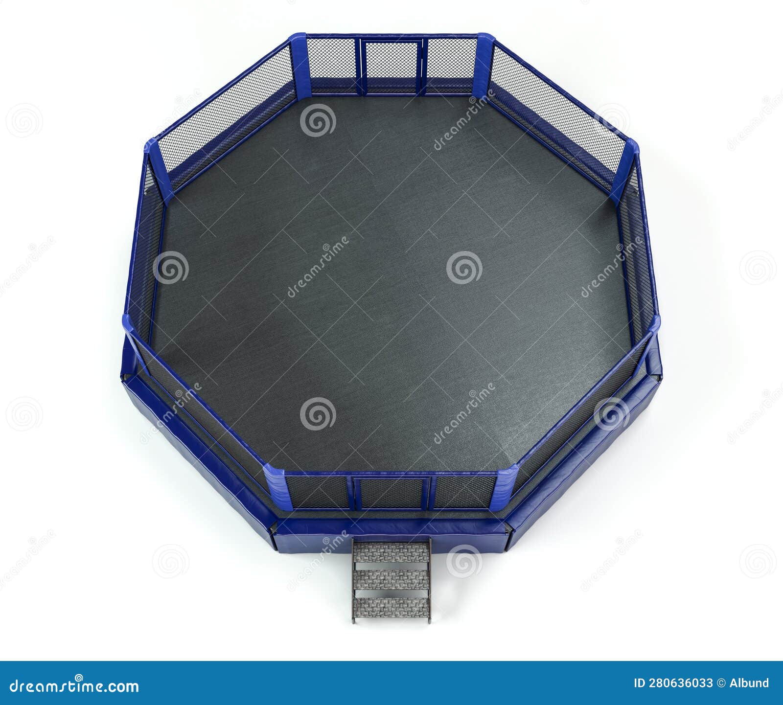 Modern MMA Ring stock illustration. Illustration of backlight - 280636033