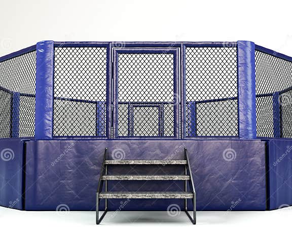 Modern MMA Ring stock illustration. Illustration of shot - 280636098