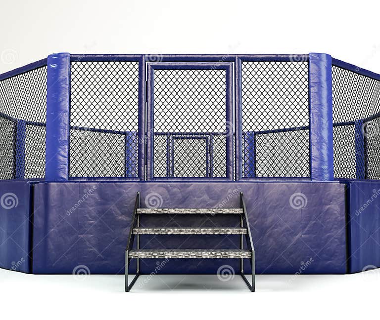 Modern MMA Ring stock illustration. Illustration of shot - 280636098