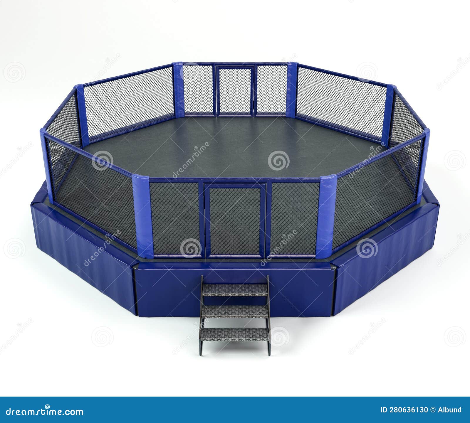 Modern MMA Ring stock illustration. Illustration of fight - 280636130