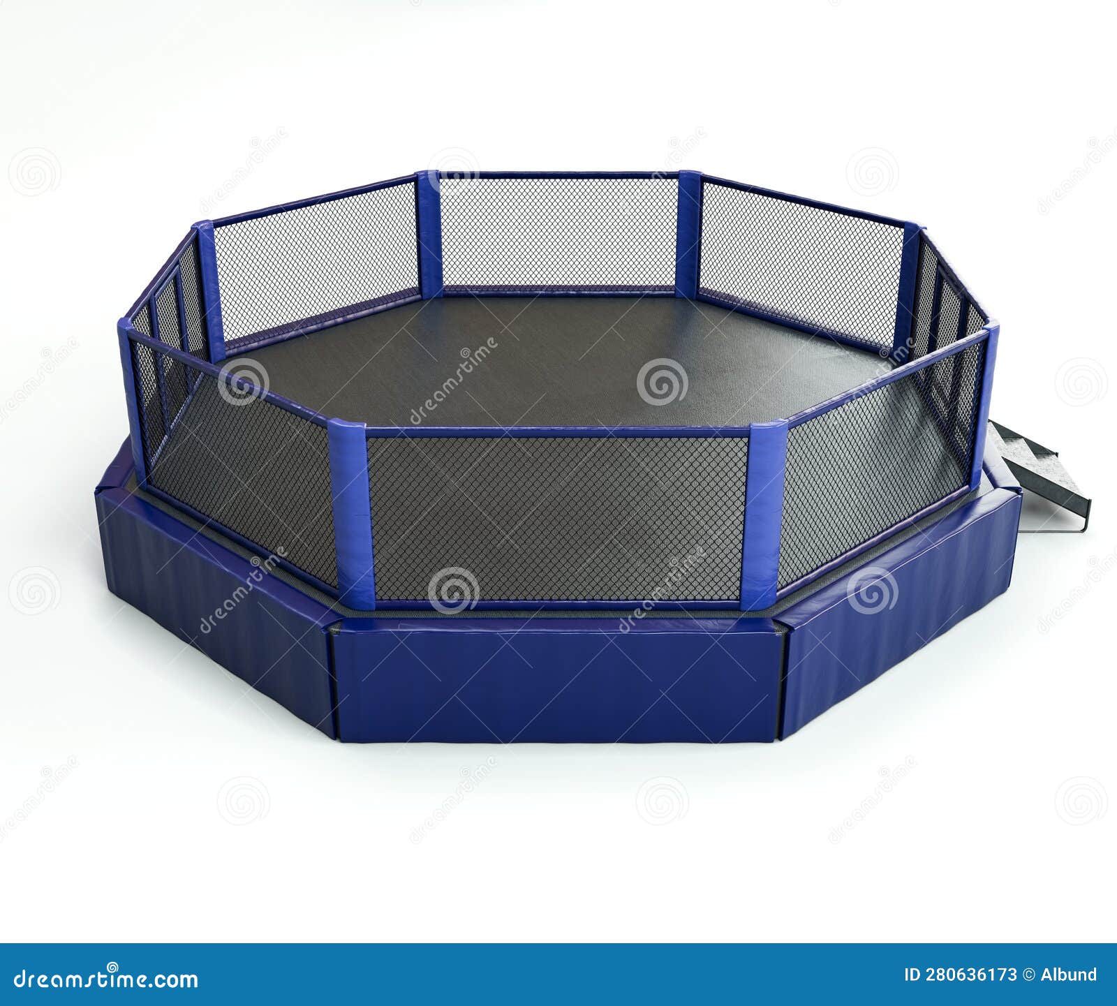 Modern MMA Ring stock illustration. Illustration of competition - 280636173