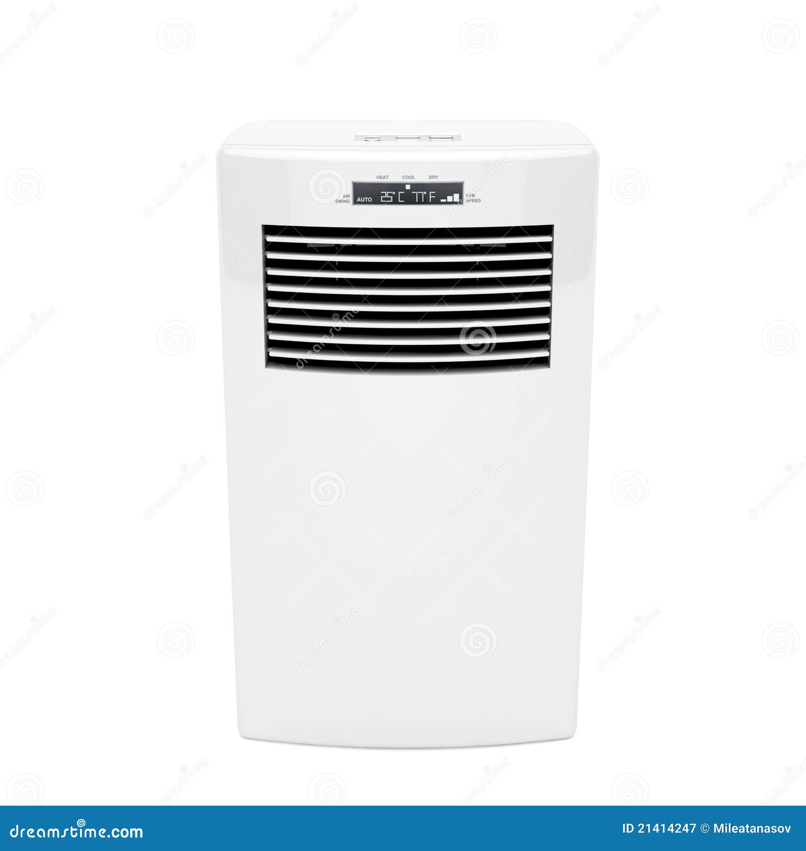 Modern Mobile Air Conditioner Stock Illustration - Illustration of ...