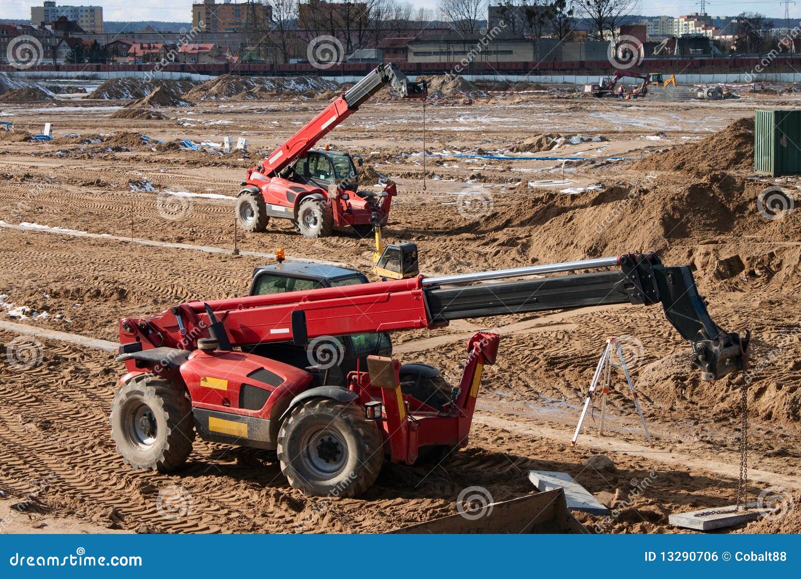 Modern mobile crane stock photo. Image of crane, industry - 13290706